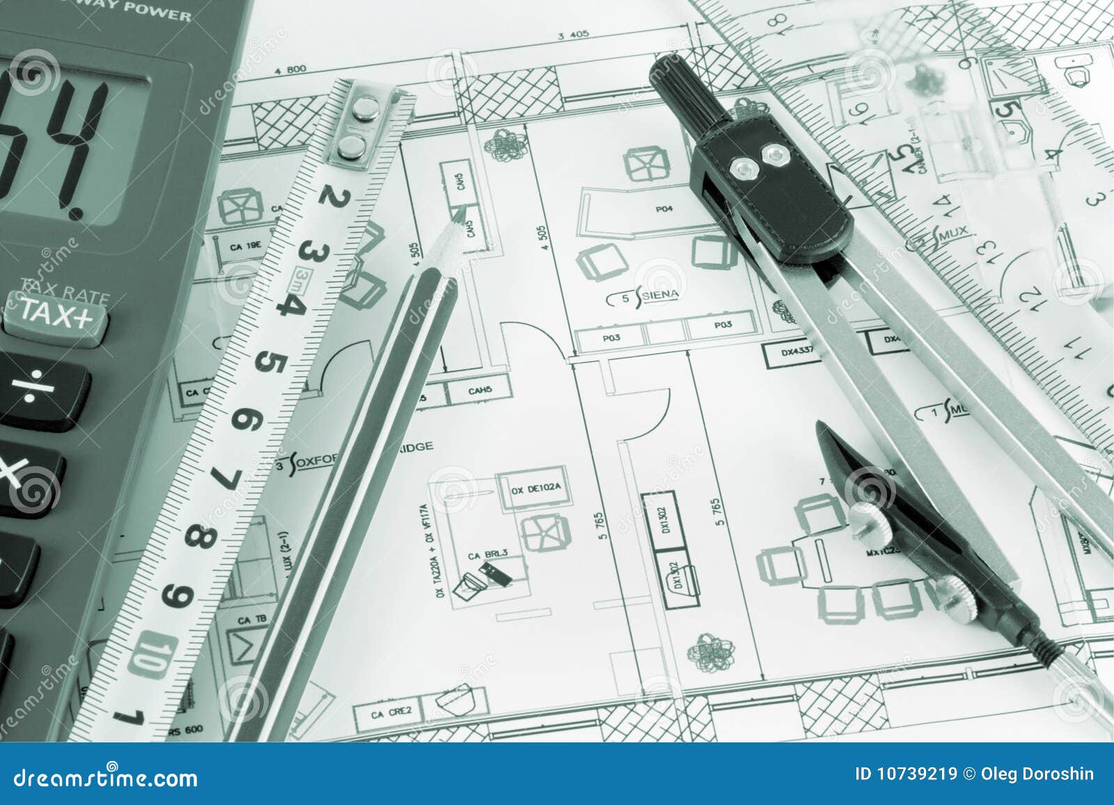 Drawing office stock image. Image of plans, furniture - 10739219