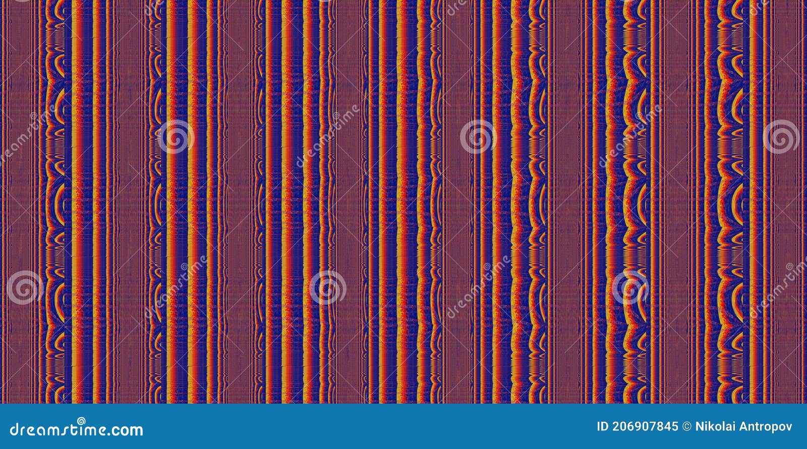 Drawing with Original Patterns. Colorful, Intricate Background. Stock ...