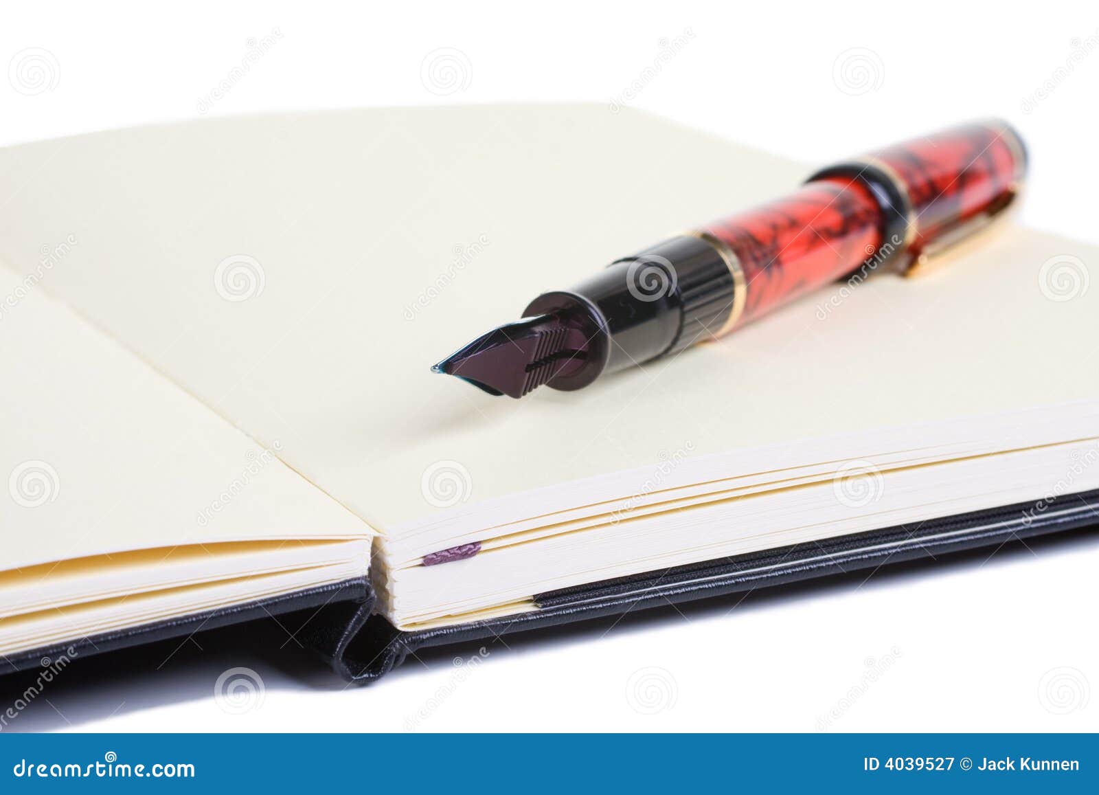 Drawing Pad with Fountain Pen Stock Image - Image of fountain, page ...