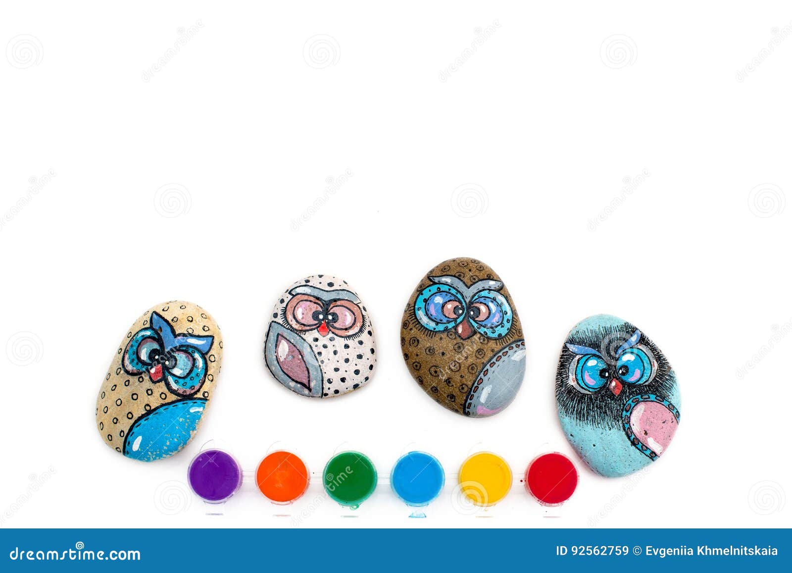 Drawing on pebbles stock image. Image of creative, handmade - 92562759
