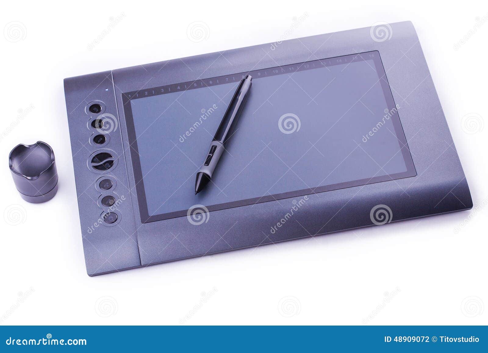 Drawing Pen Tablet Isolated Stock Photo - Image of painting, equipment ...