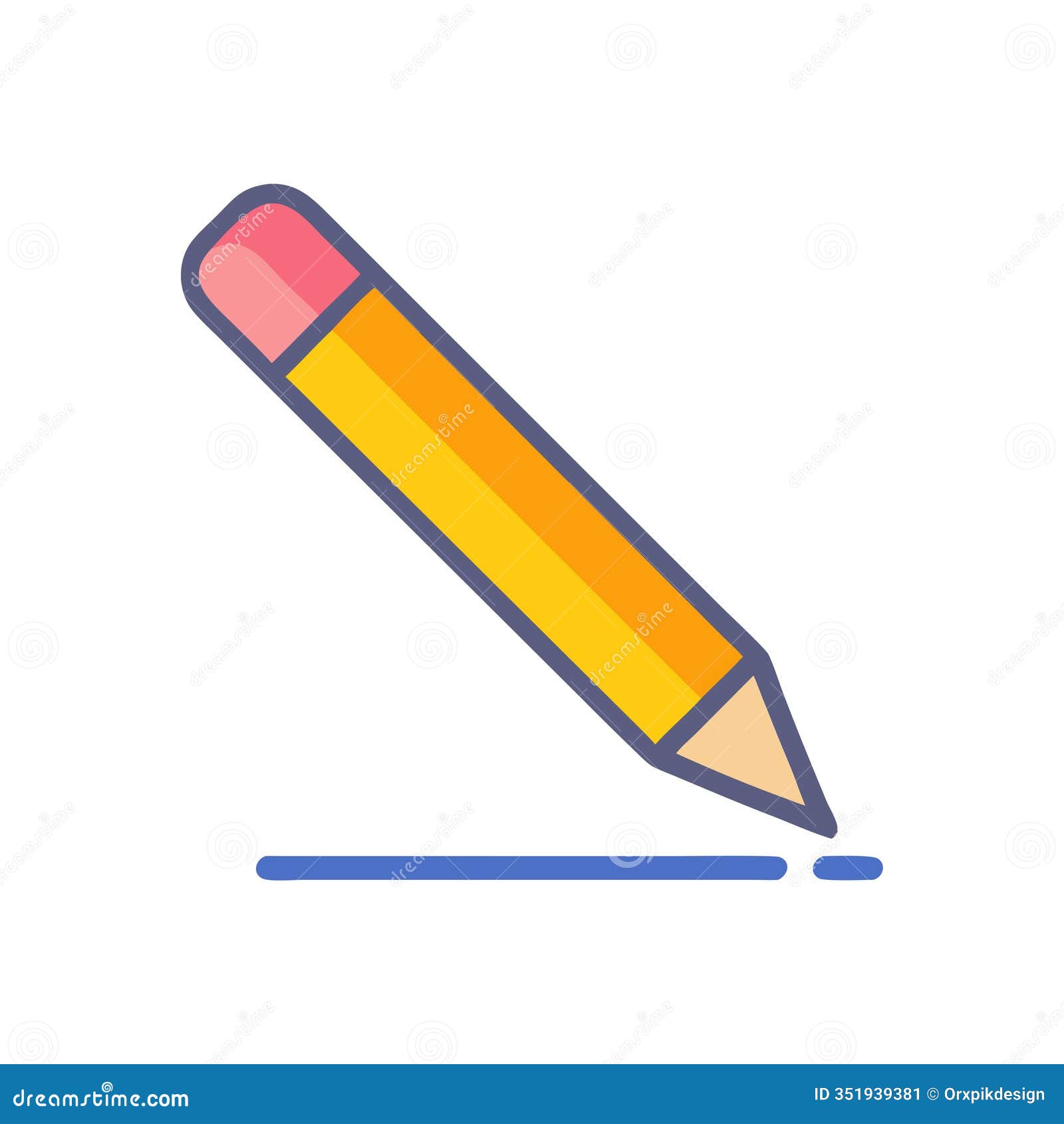 Drawing Pencil Icon for Art Stock Vector - Illustration of learning ...