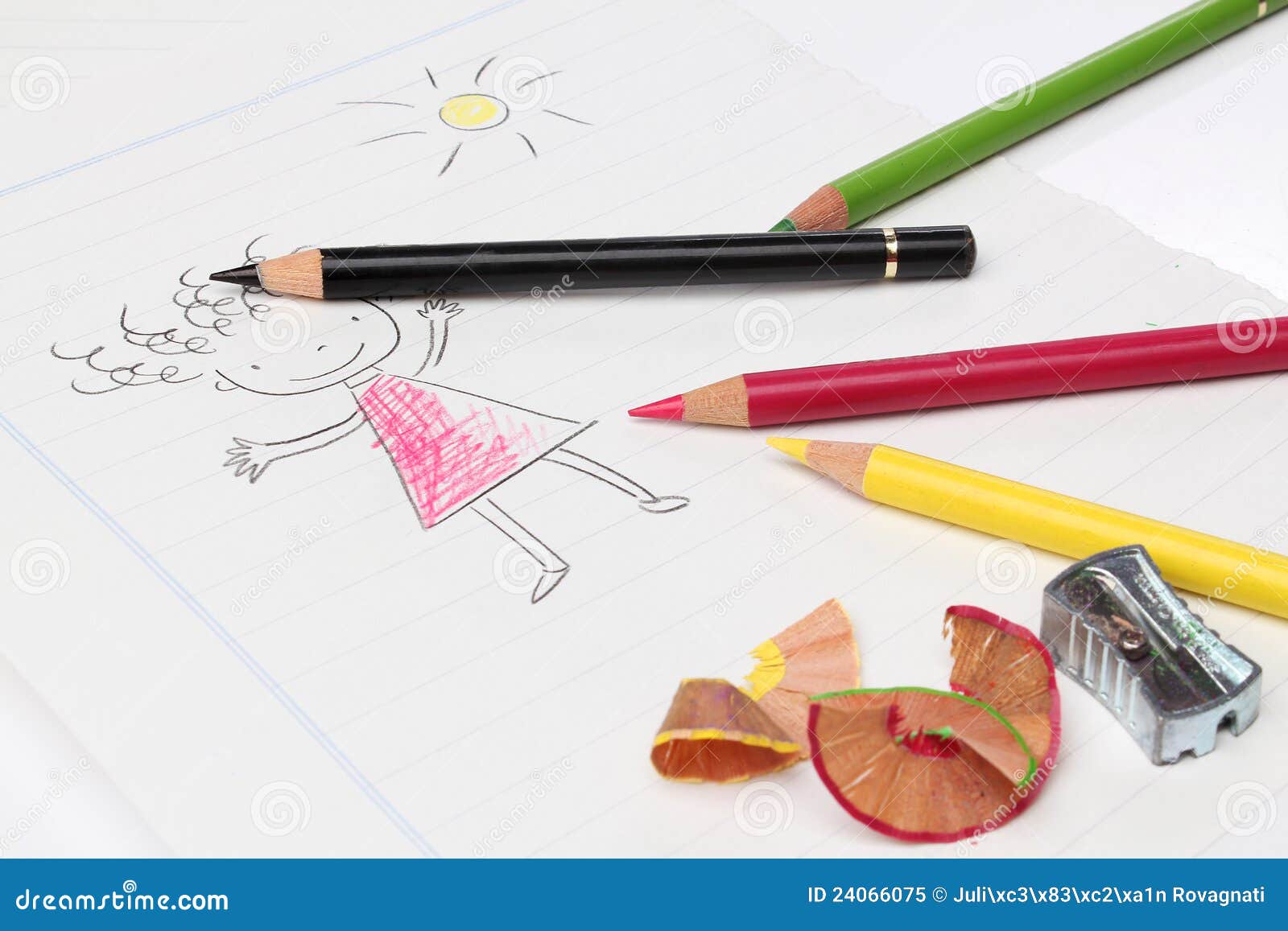 Drawing With Pencils Royalty-Free Stock Photo | CartoonDealer.com #24066075