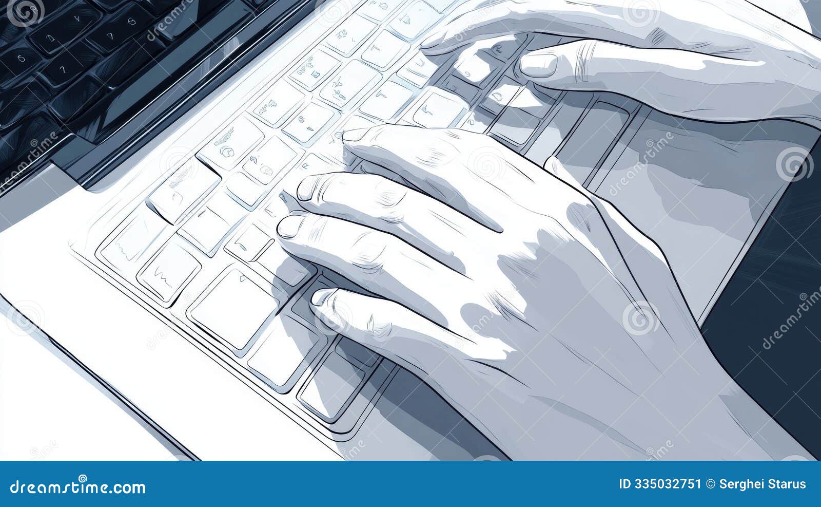 Typing And Drawing Pie-charts Royalty-Free Stock Image | CartoonDealer ...