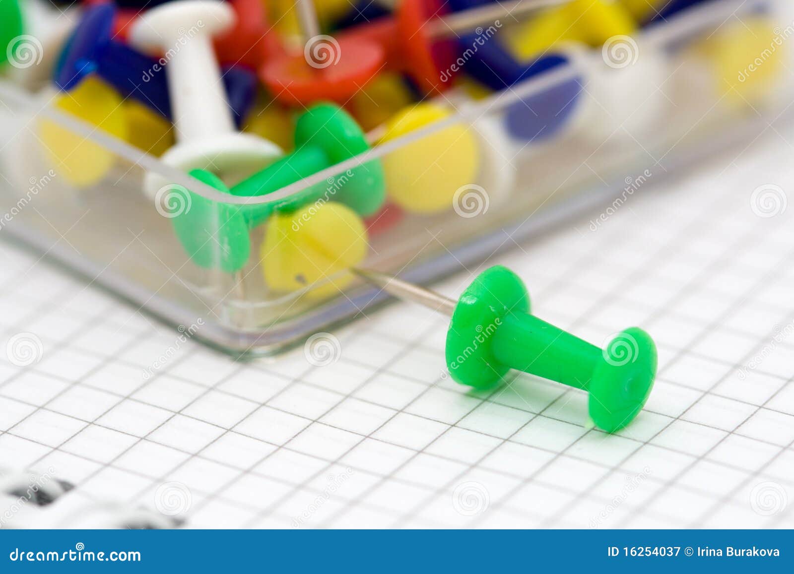 Drawing pin stock image. Image of color, colorful, colors - 16254037
