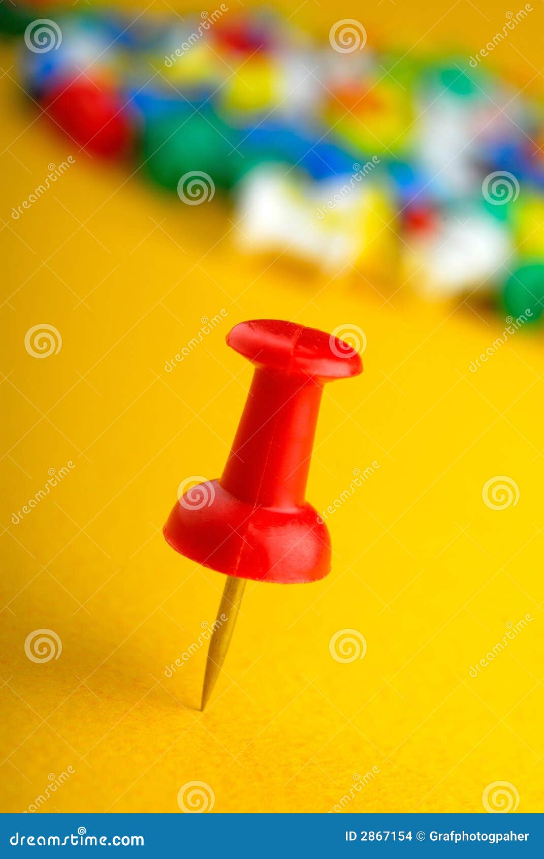 Drawing-pin stock photo. Image of template, colored, empty - 2867154