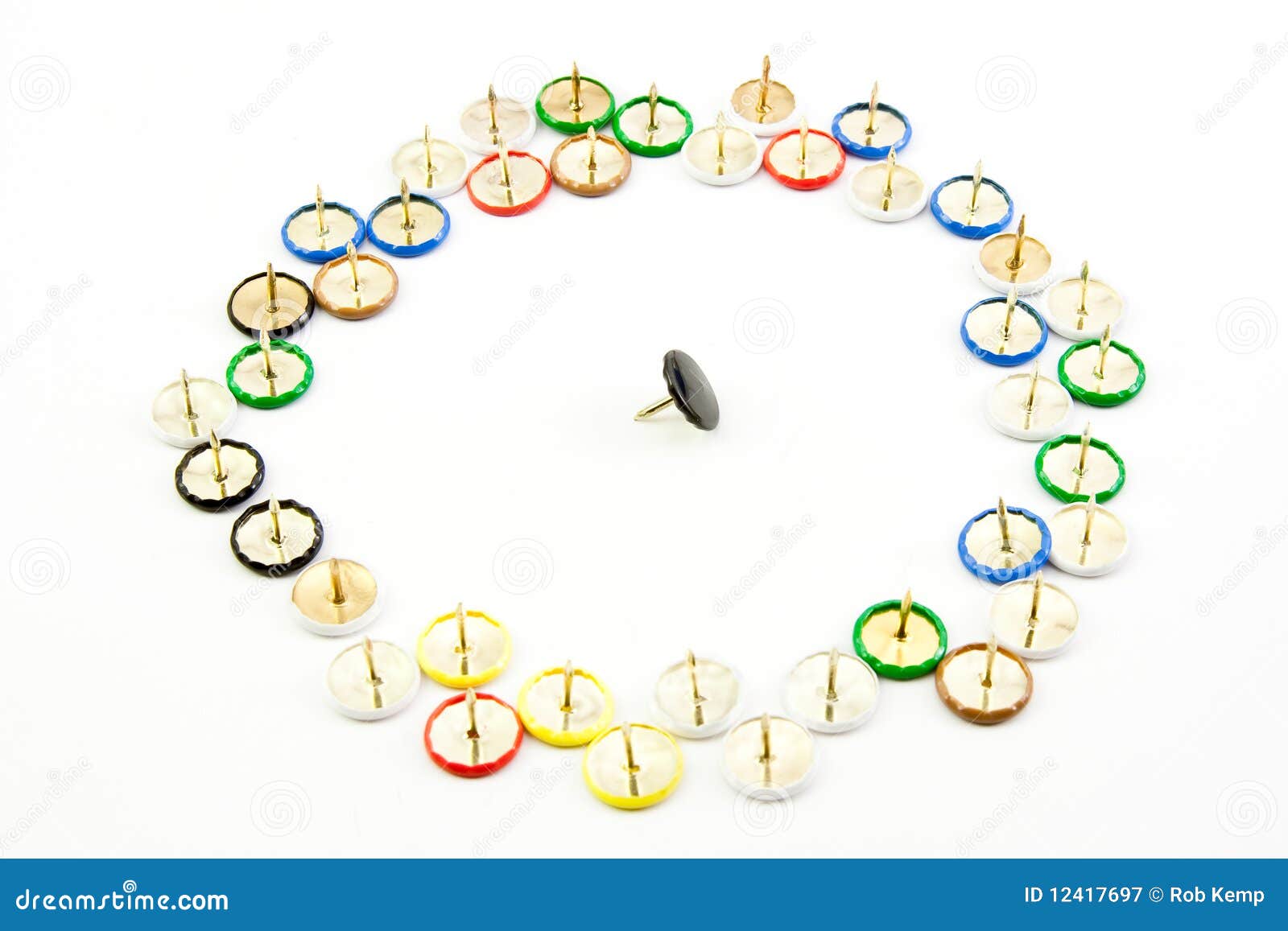 Drawing Pin Concept Isolation Stock Image - Image of tack, color: 12417697