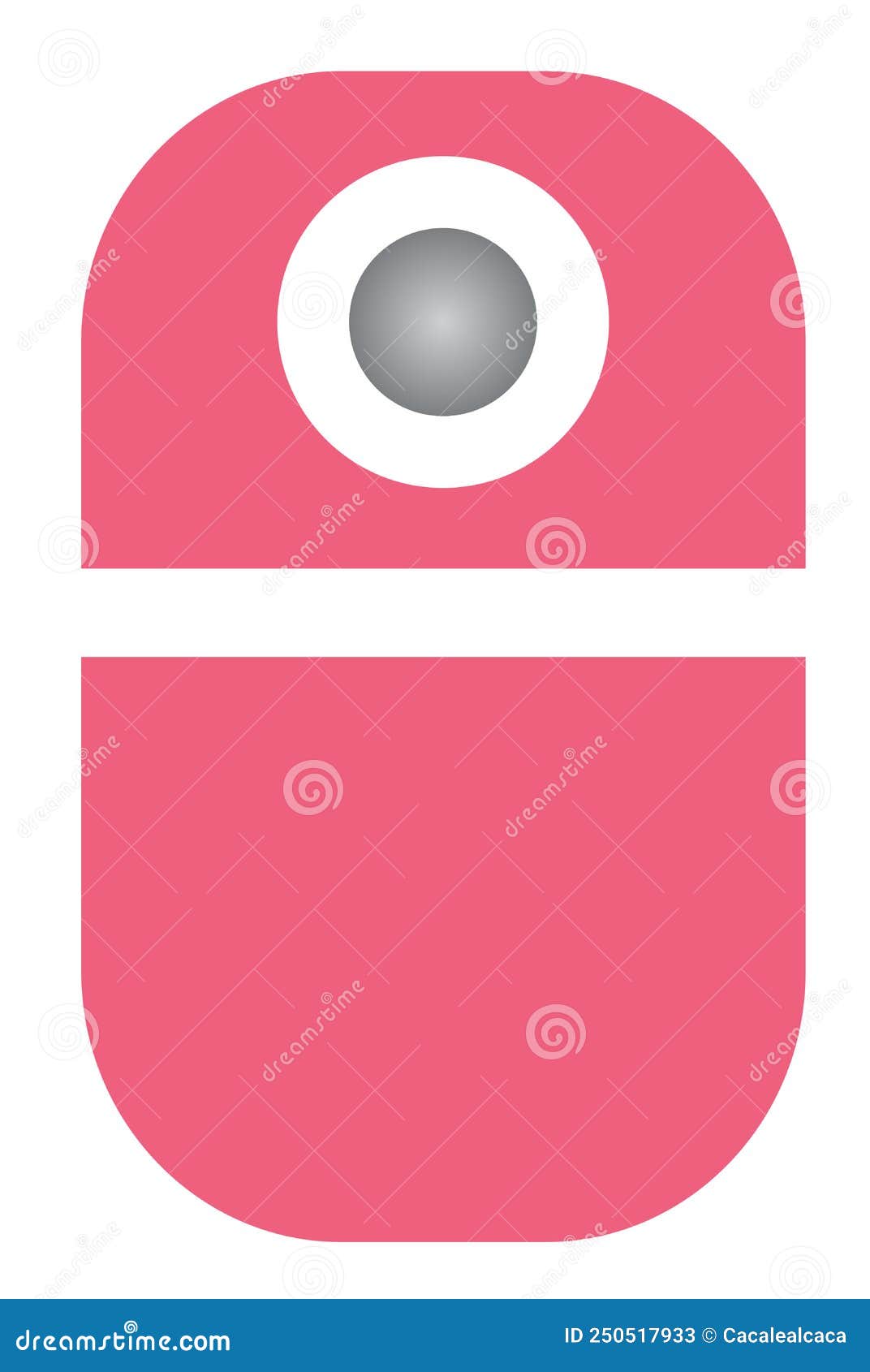 The Drawing of a Pink Computer Mouse, a Small Hardware Input Device ...