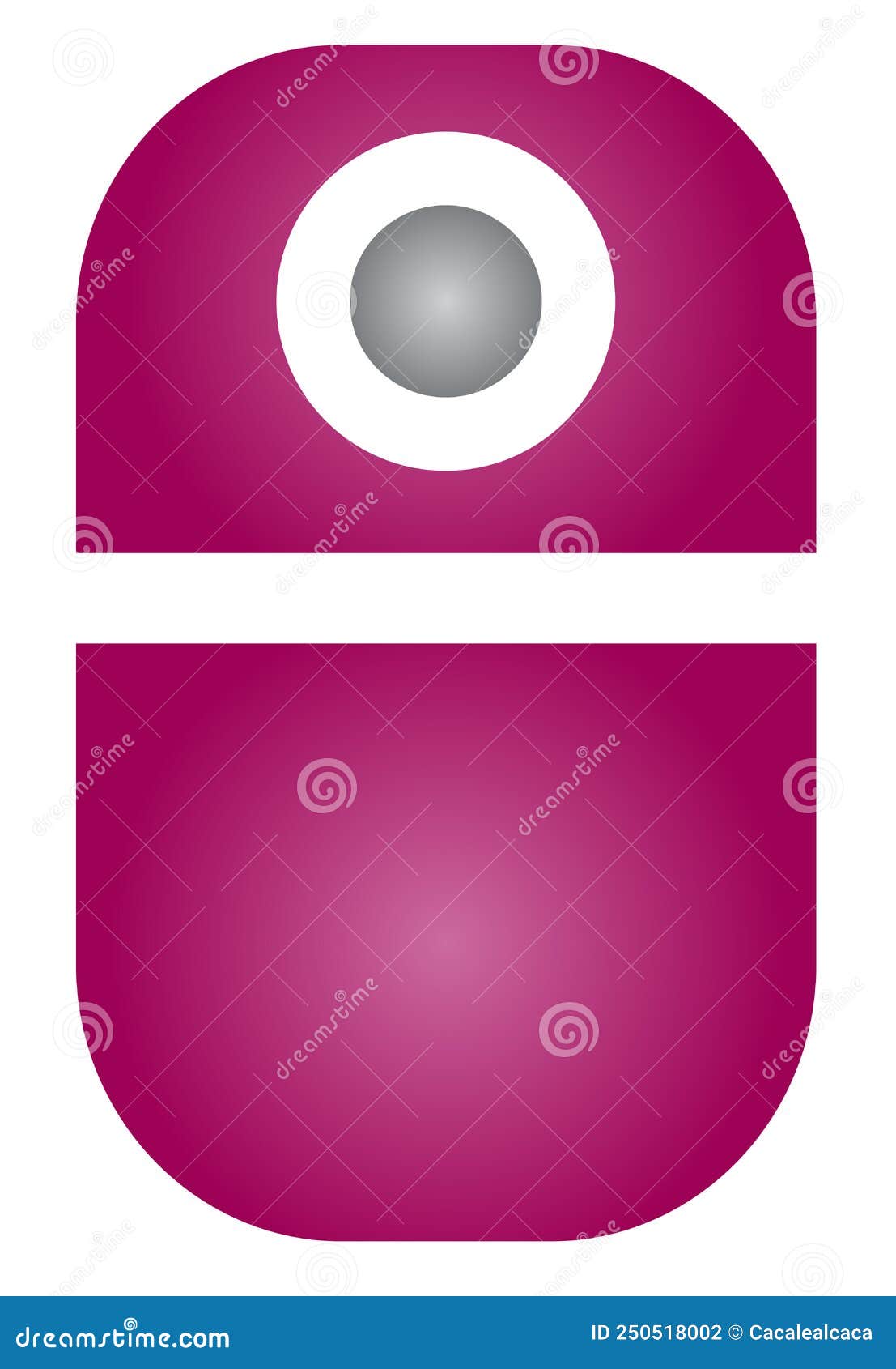 The Drawing Of A Pink Computer Mouse, A Small Hardware Input Device ...