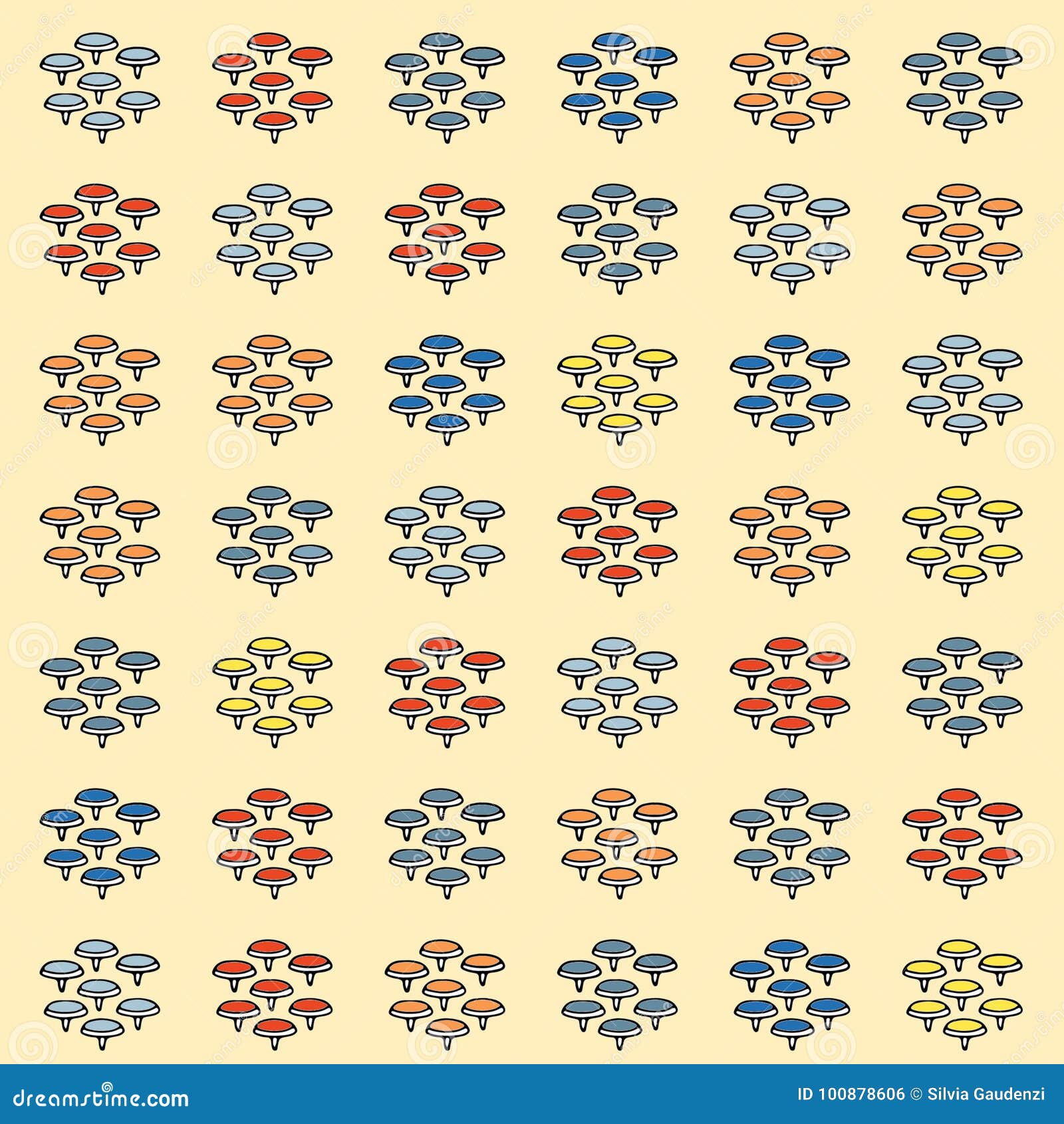 Drawing Pins Gift Card or Cloth,npattern, Repeating Pattern, Stock ...