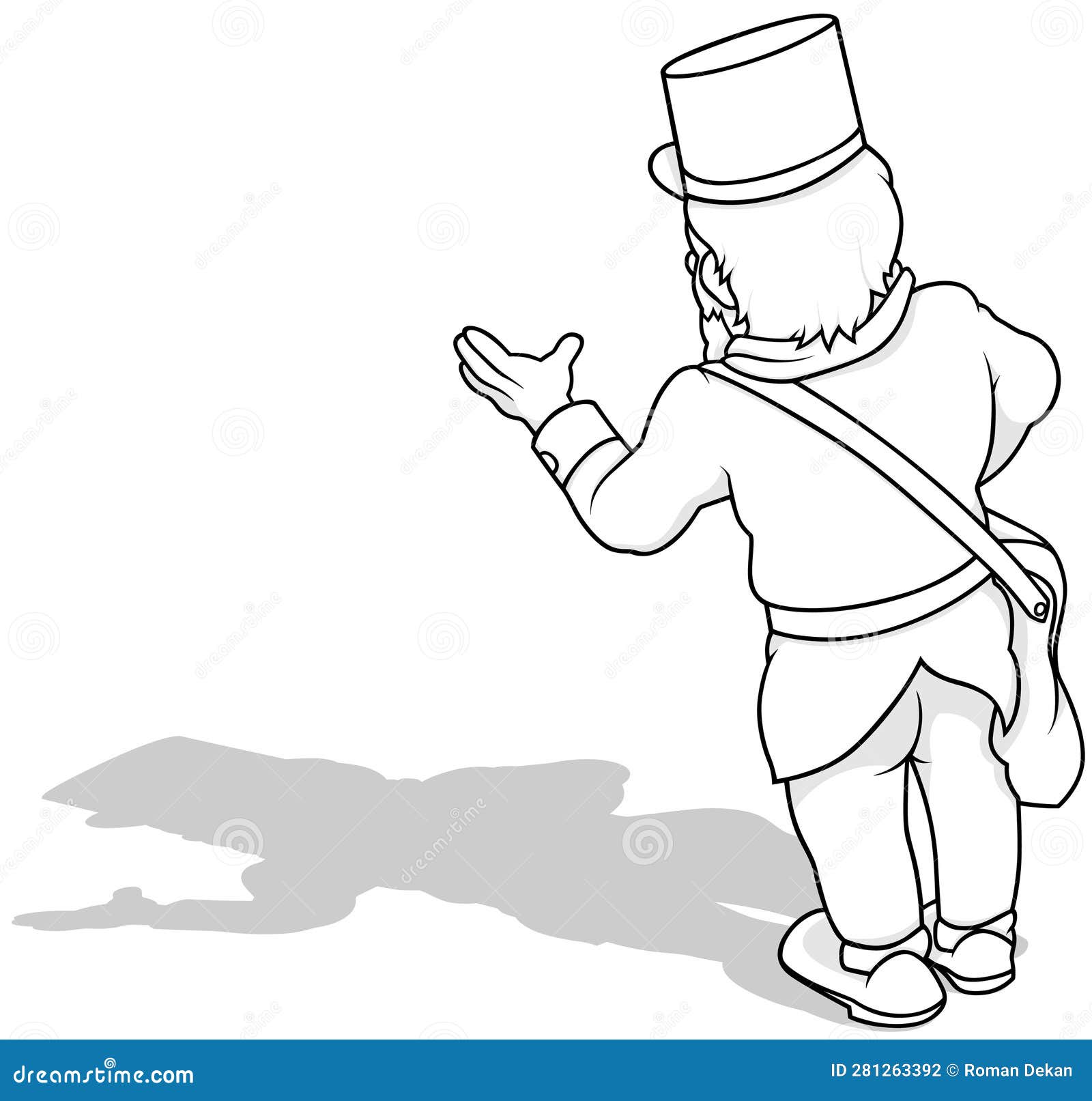 Drawing Art Of Postman Poses - Set Of Concepts Vector Illustrations ...