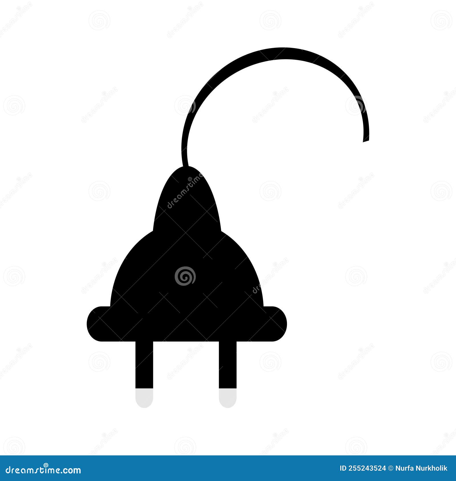 Drawing of Power Cord Plug Icon Color Design Vector Illustration Stock ...