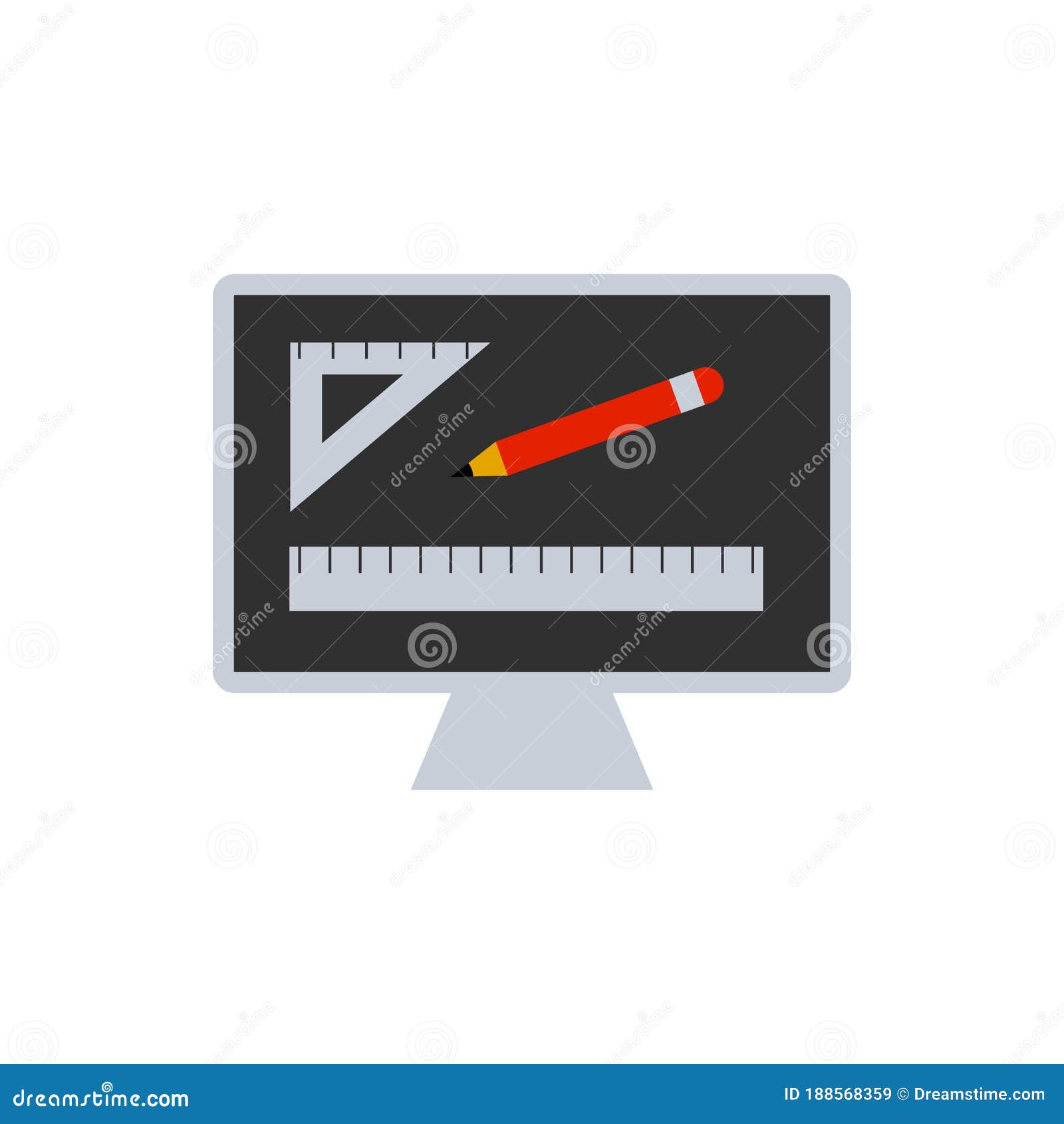 Drawing Program Colored Icon Stock Illustration - Illustration of ...