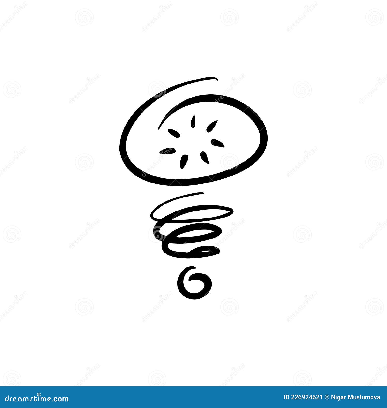 Drawing Question Mark, Light Bulb, Sun Vector Illustration Hand Drawn ...