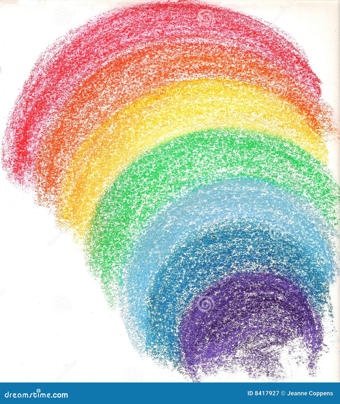 Drawing of rainbow. stock illustration. Illustration of orange - 8417927