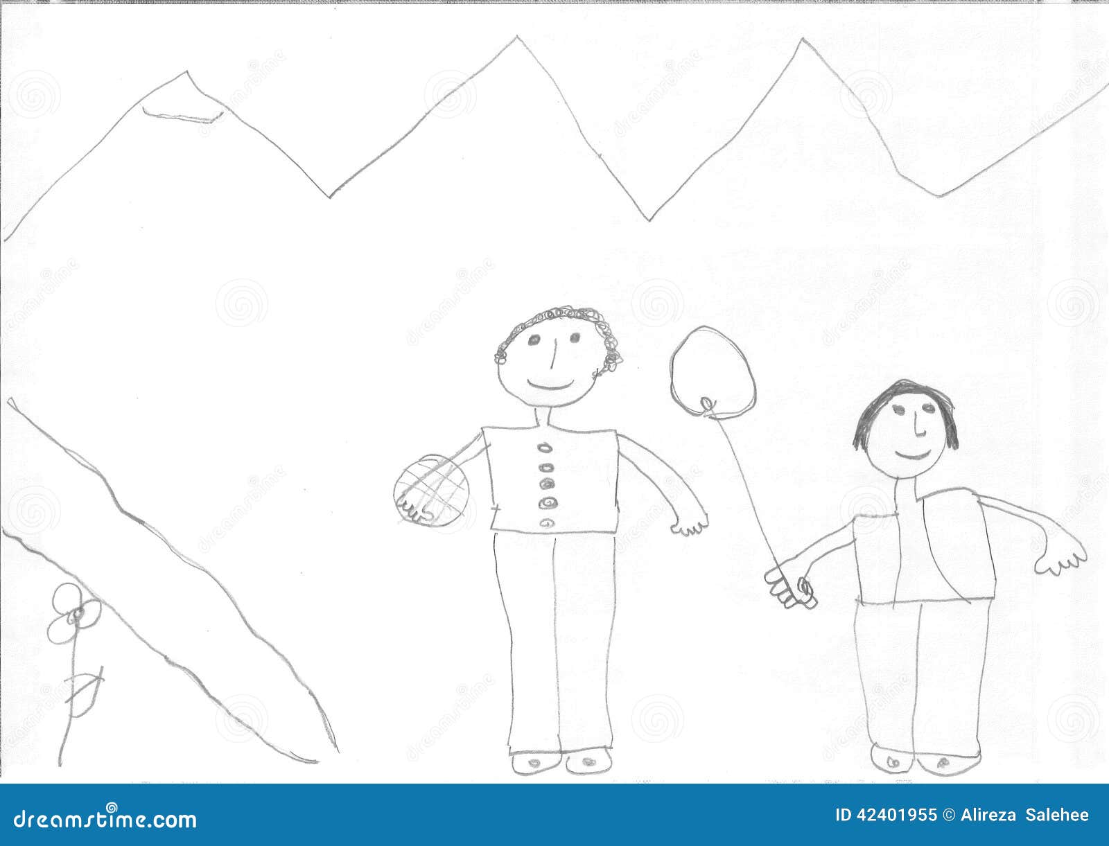 Drawing Of A Refugee Girl. Royalty-Free Stock Photo | CartoonDealer.com ...