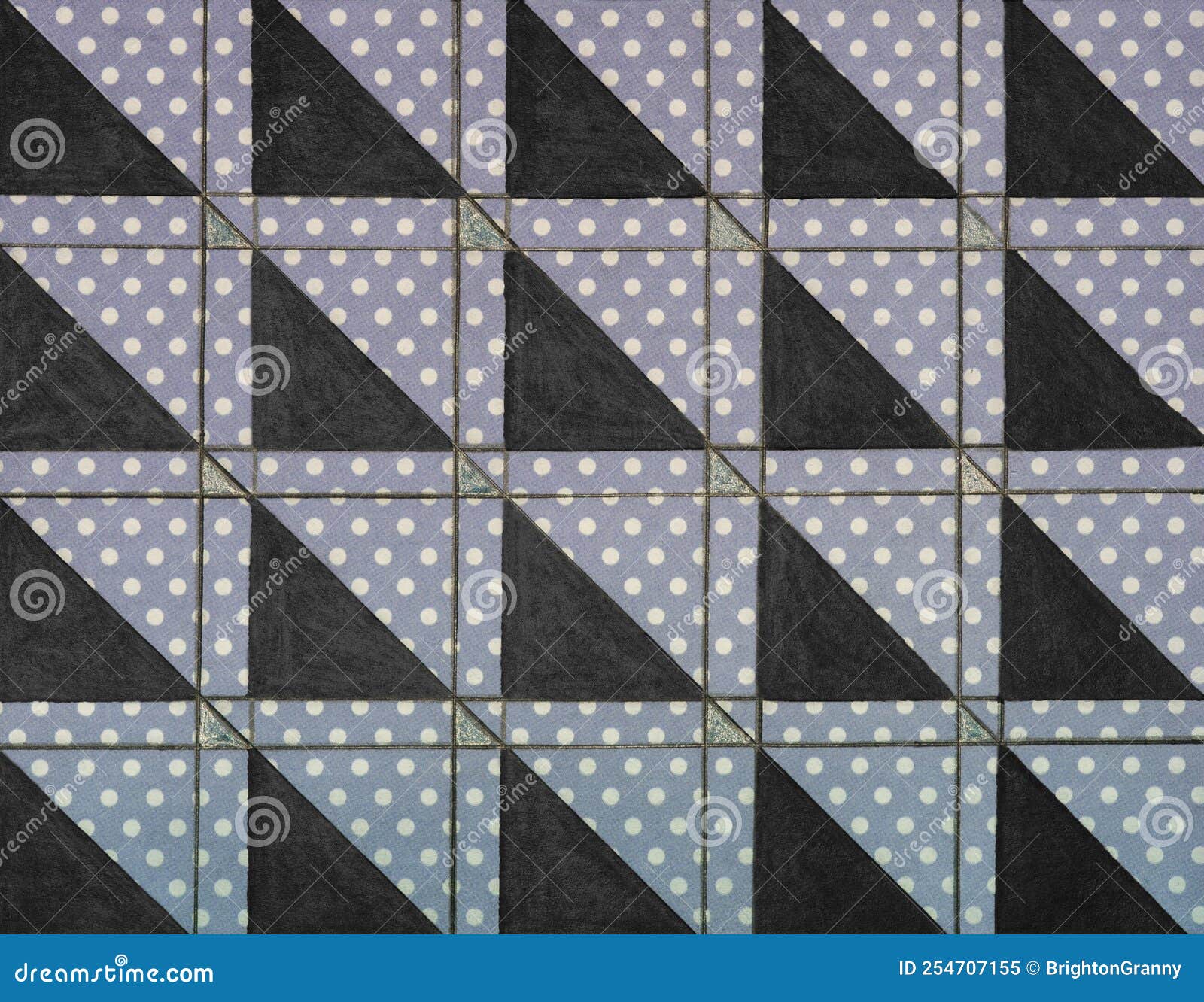 Drawing of Repeat Pattern on Dotty Paper. Stock Illustration ...