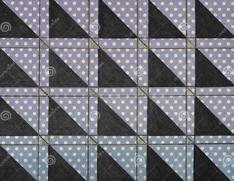 Drawing of Repeat Pattern on Dotty Paper. Stock Illustration ...