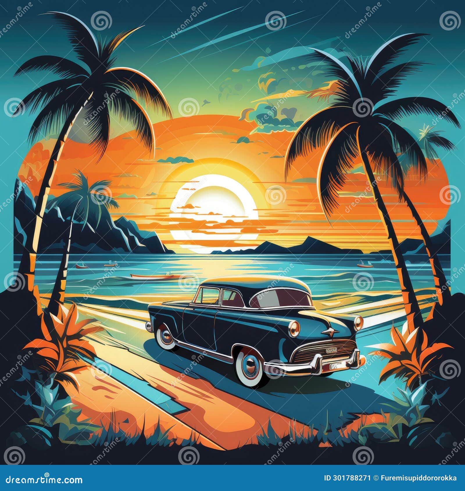 A Drawing Represents Vacation Design Royalty-Free Stock Image ...