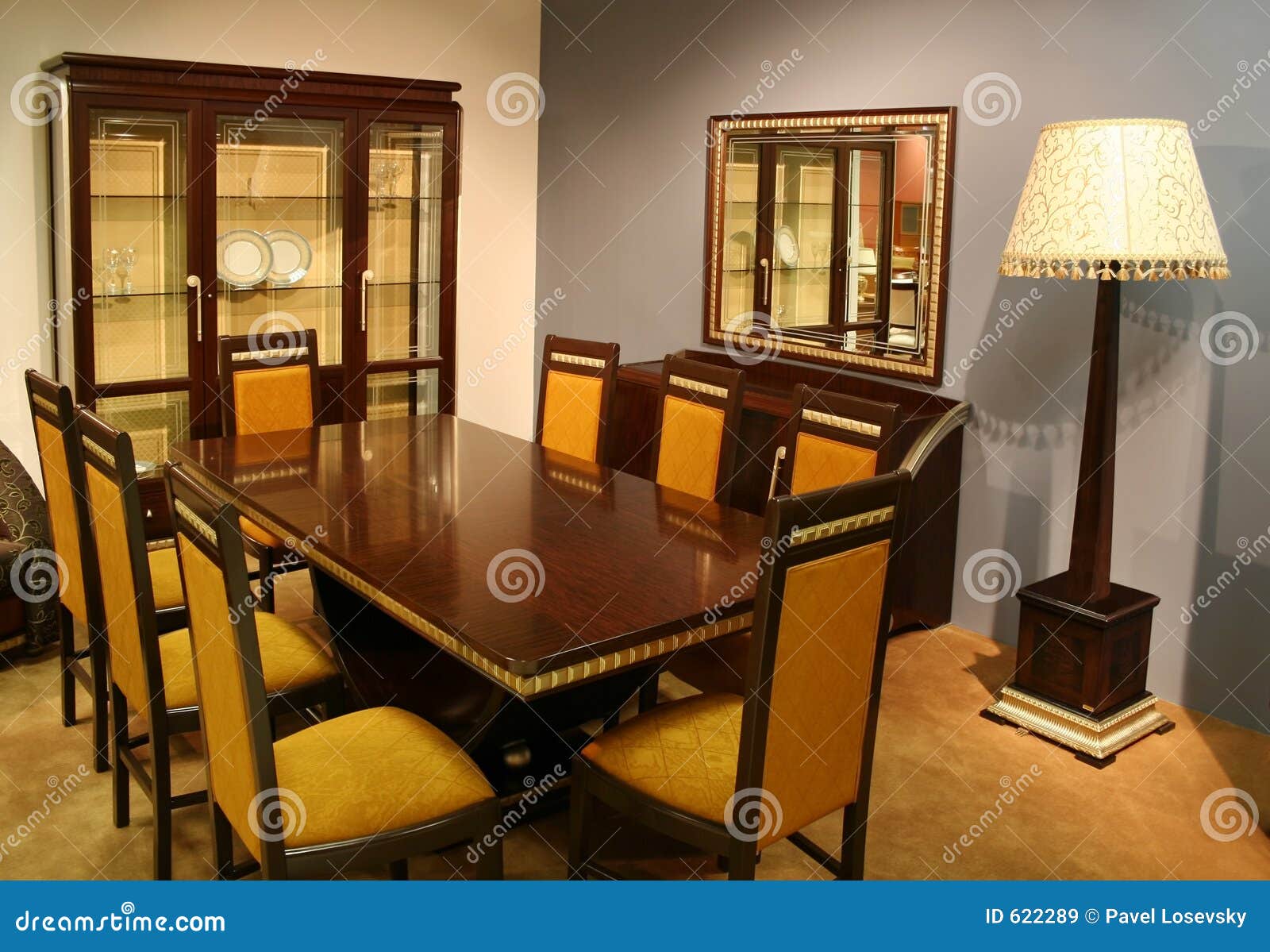 Drawing-room stock image. Image of mirror, glass, buffet - 622289