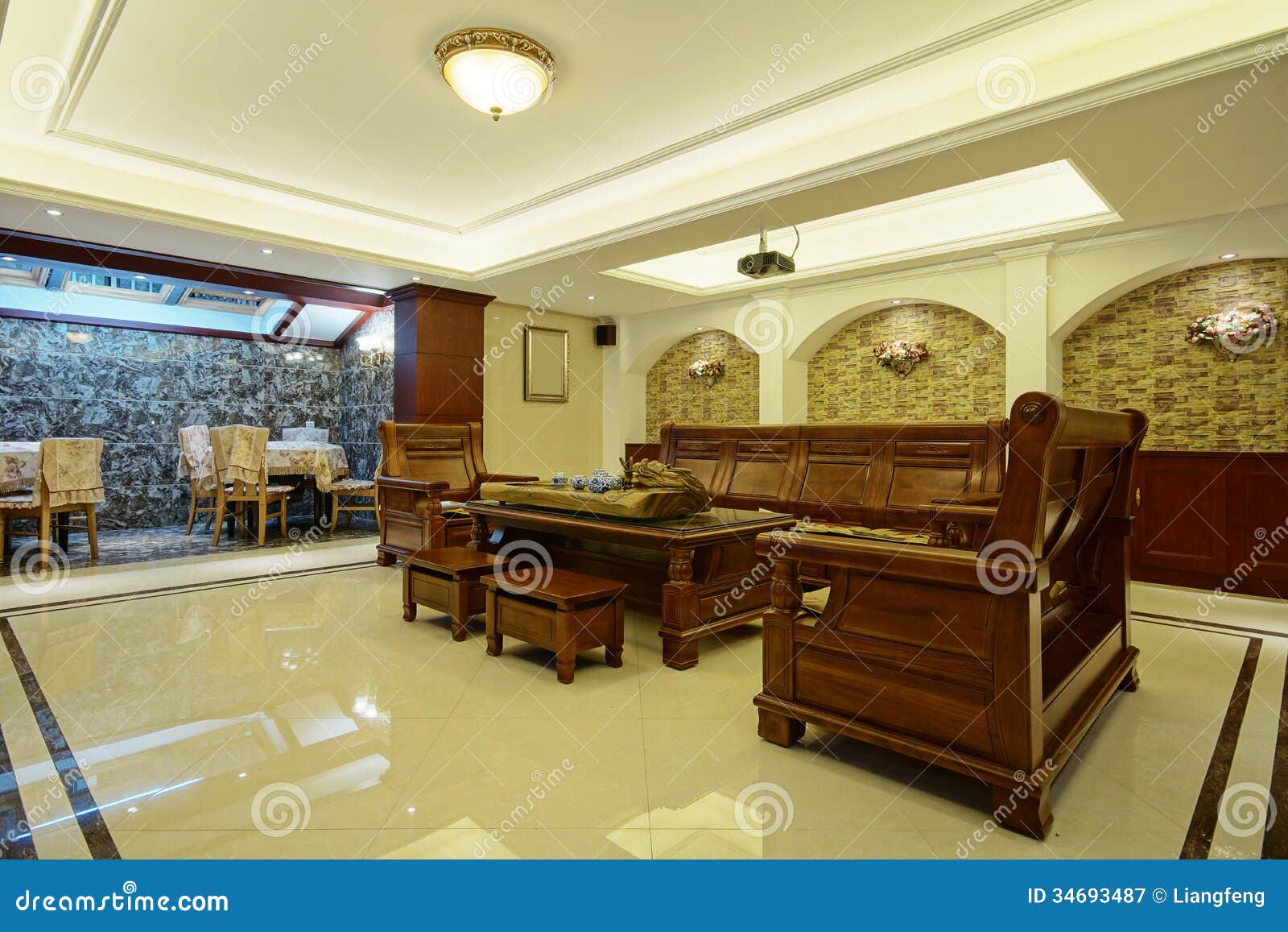 Drawing room stock image. Image of interior, luxury, modern - 34693487