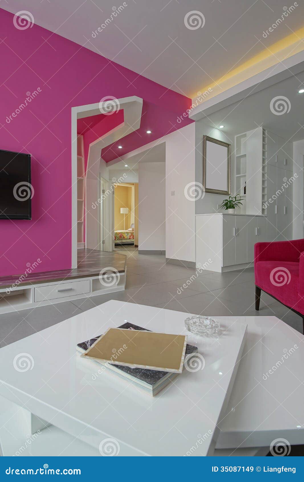 Drawing room stock image. Image of decoration, hdtv, housing - 35087149