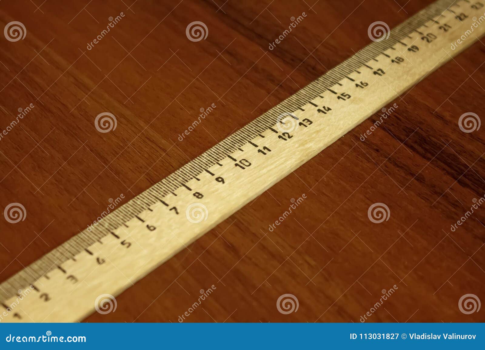Drawing Ruler on the Lacquered Table Diagonally Stock Image - Image of ...