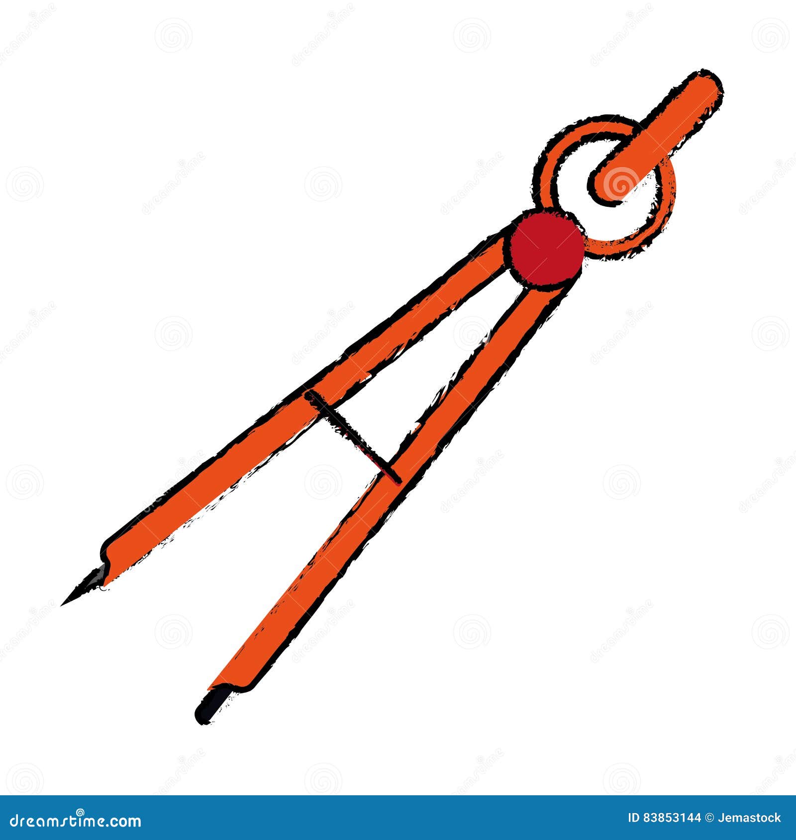 Drawing School Compass Tool Study Stock Vector - Illustration of ...