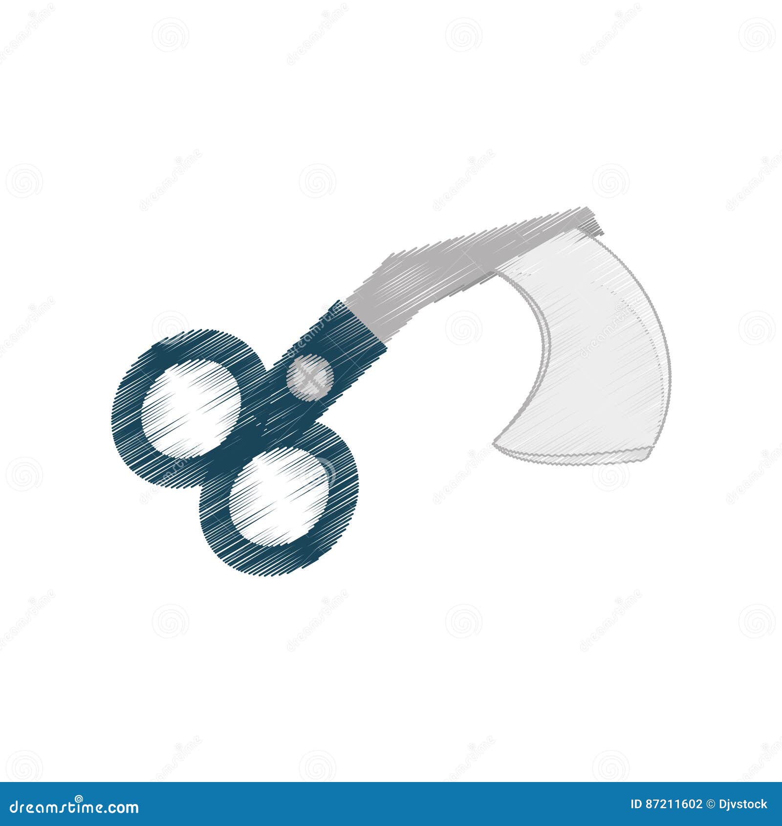 Drawing Scissors Bandage Medical Stock Illustration - Illustration of ...