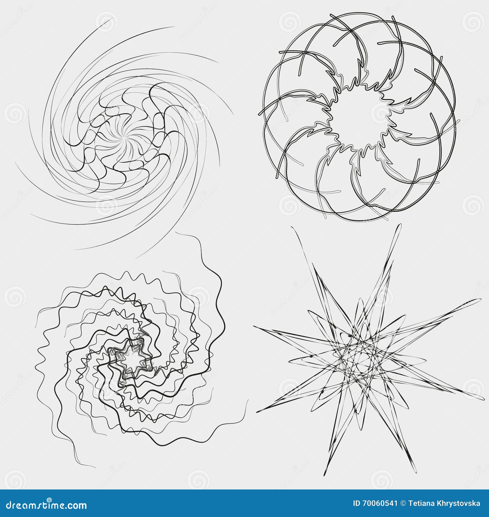 Drawing a Set of Images of Graphic Effects Stock Vector - Illustration ...