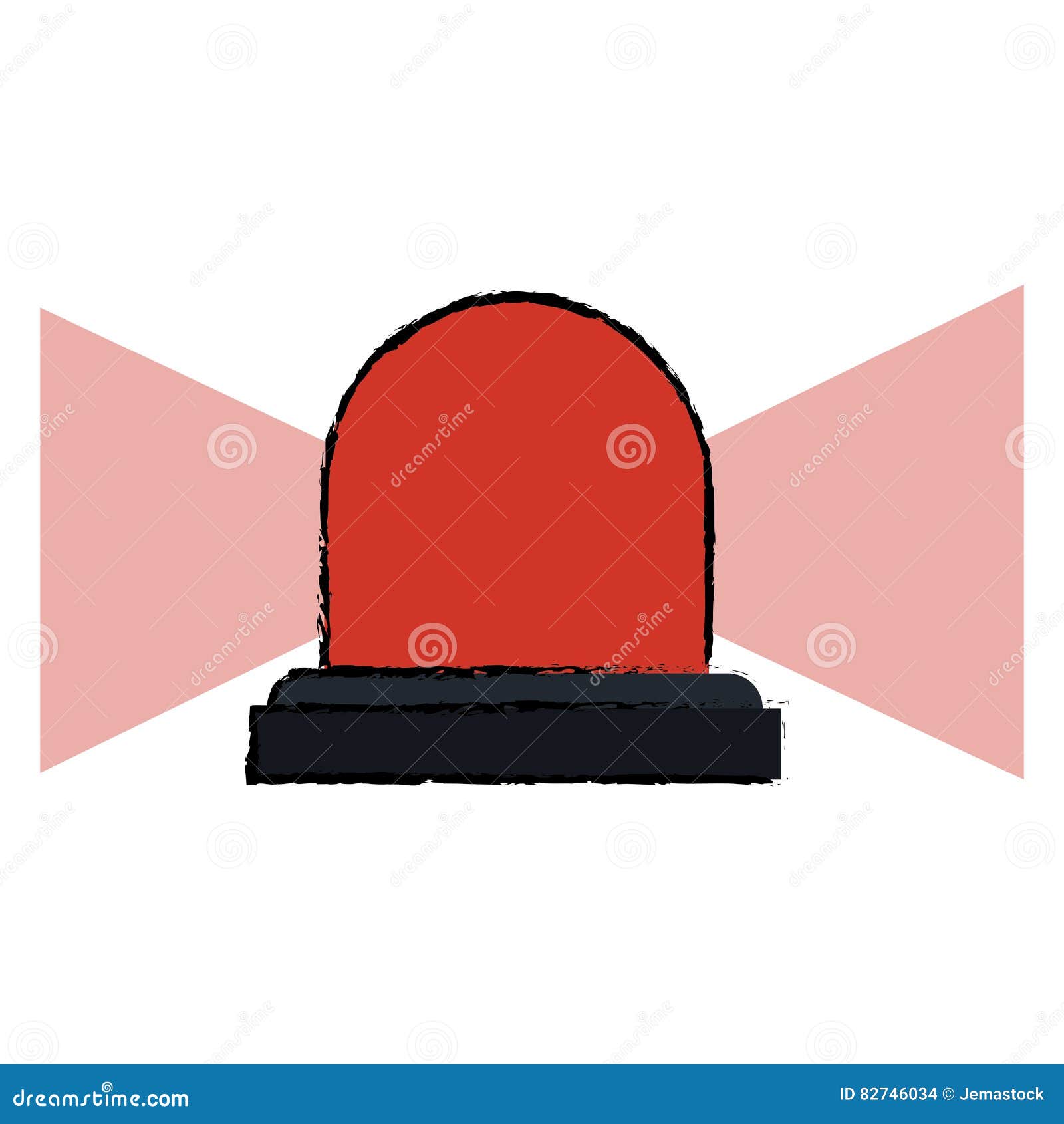 Drawing Siren Emergency Alert Warm Stock Vector - Illustration of ...