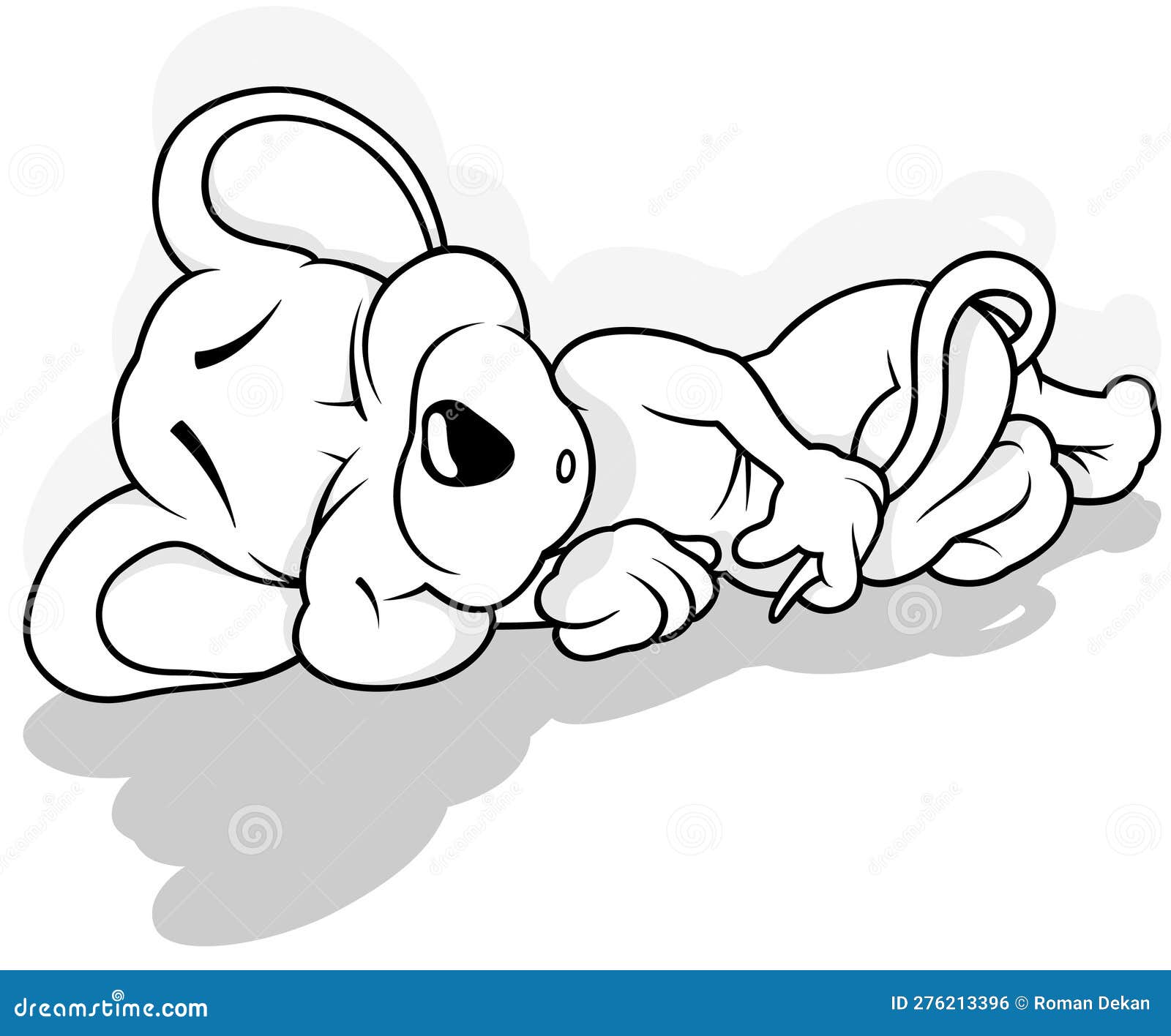 Sleeping Mouse Drawing