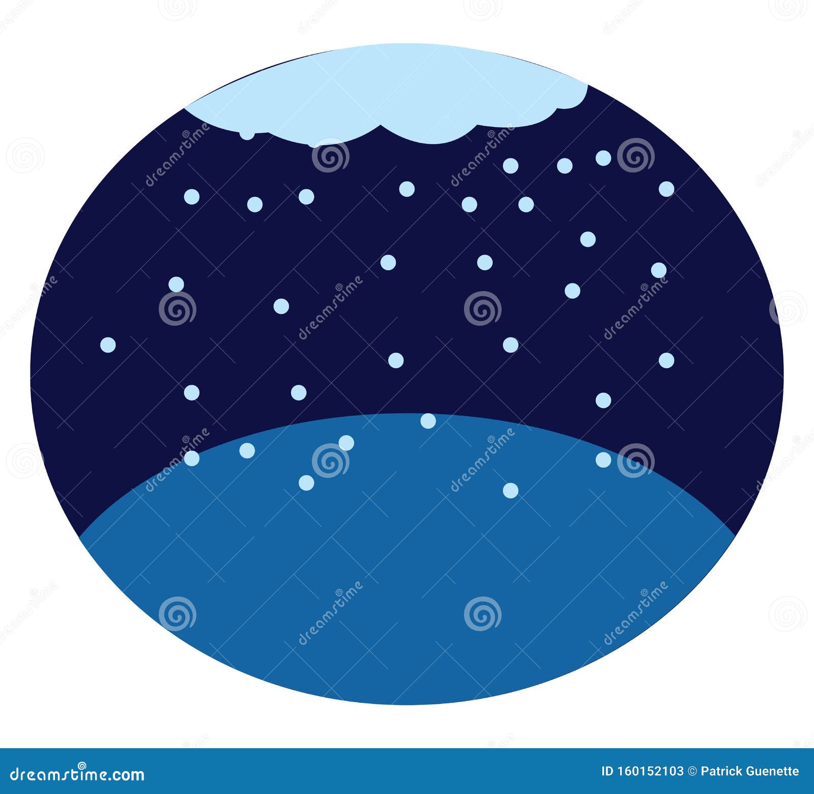 A Snow Fall Vector or Color Illustration Stock Vector - Illustration of ...