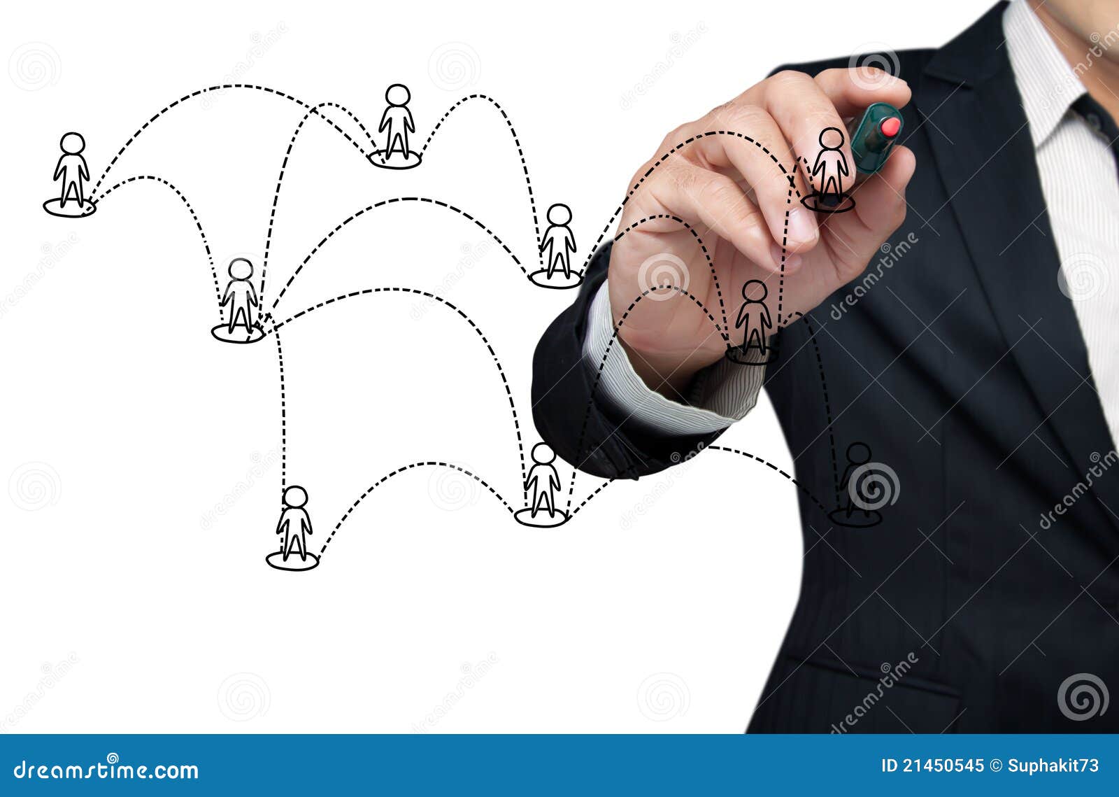 Drawing social network. stock image. Image of connect - 21450545