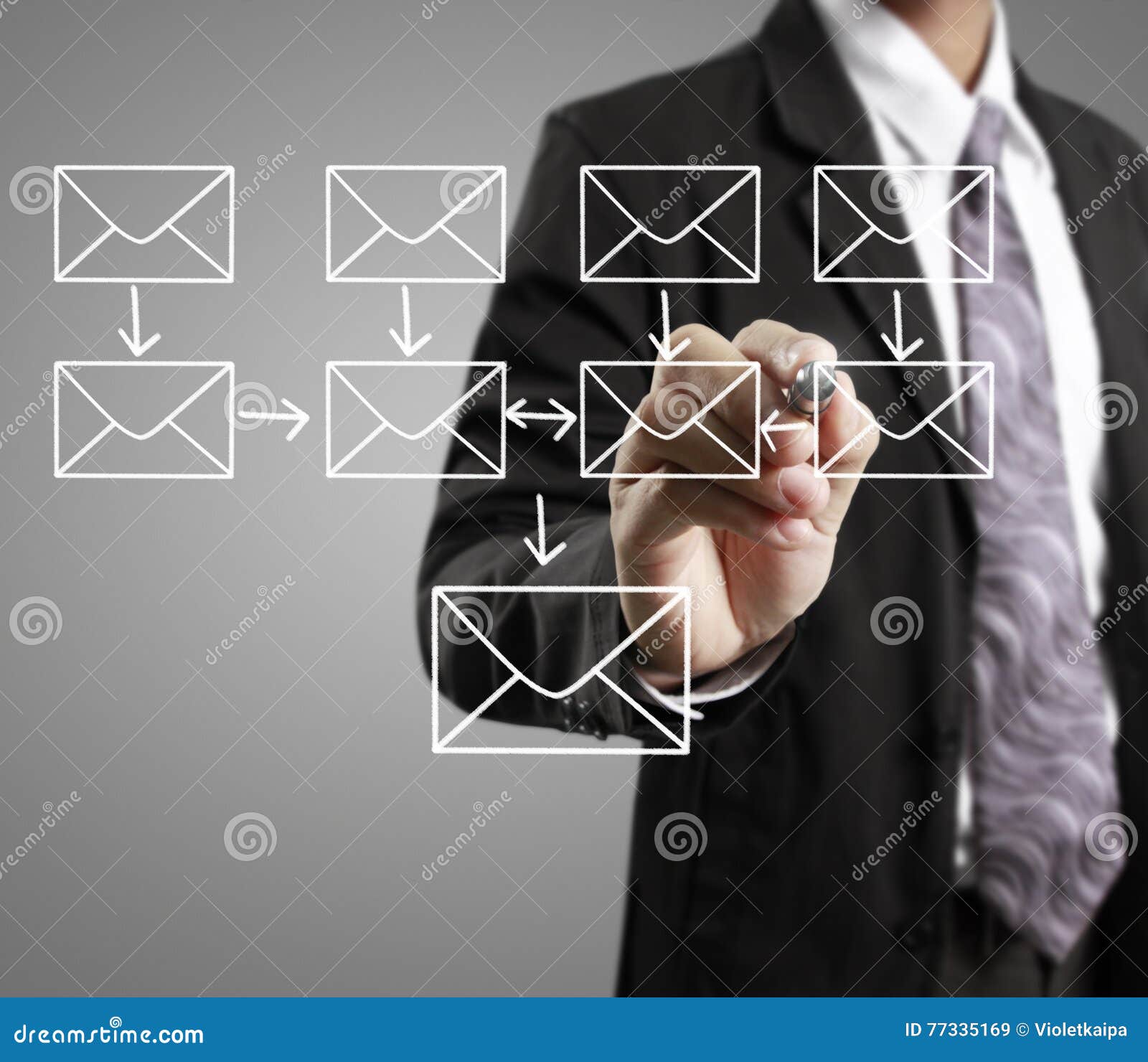 Drawing Social Network Structure Stock Illustration - Illustration of ...