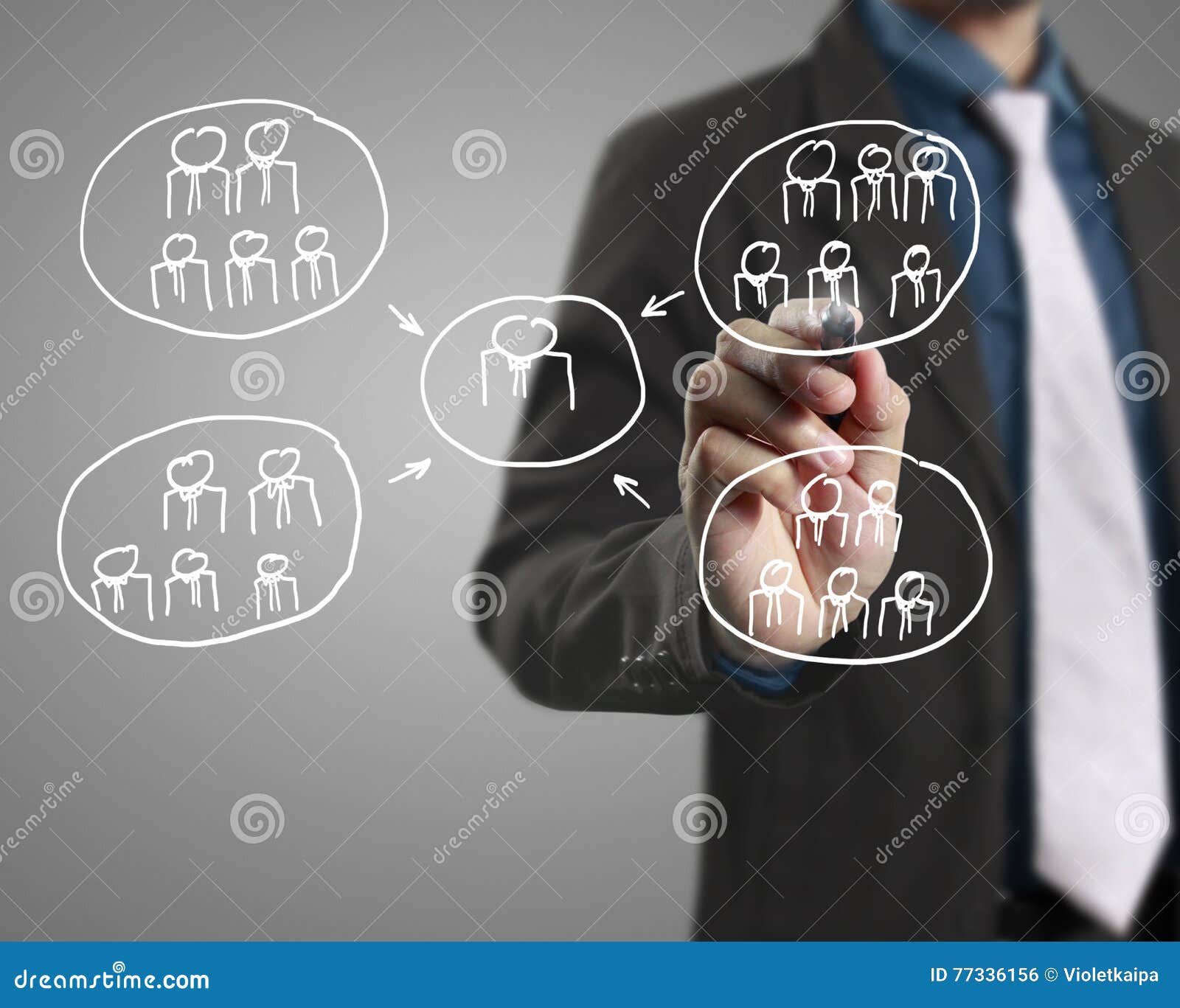 Drawing Social Network Structure Stock Illustration - Illustration of ...