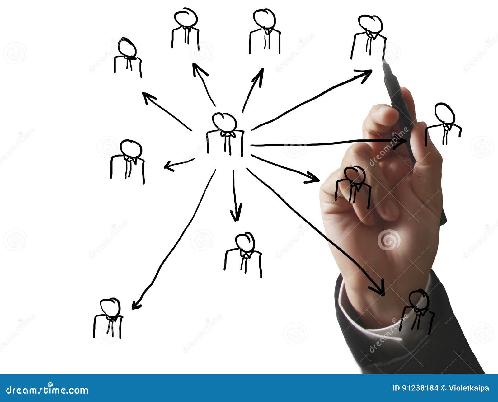 Drawing Social Network Structure in Whiteboard Stock Photo - Image of ...