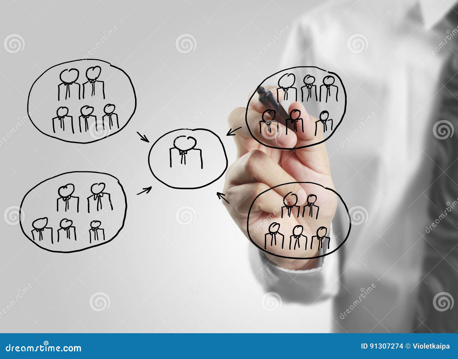 Drawing Social Network Structure in Whiteboard Stock Illustration ...