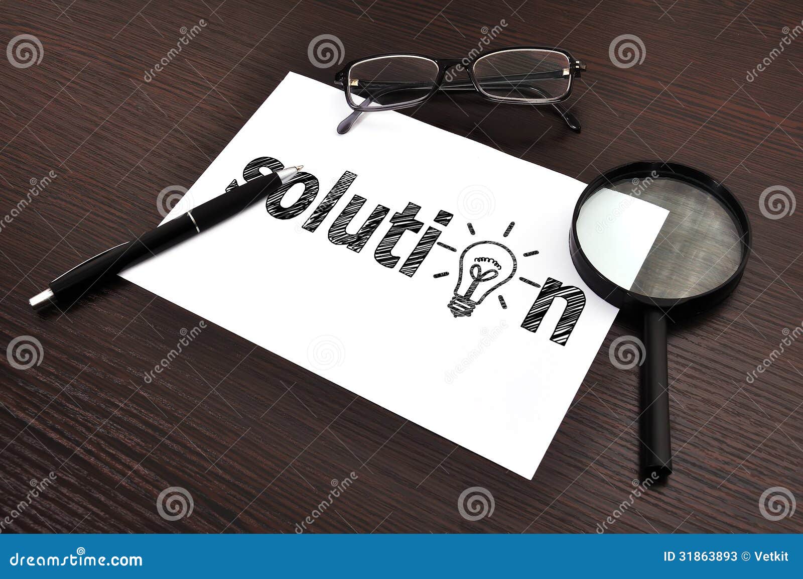 Drawing solution stock image. Image of office, success - 31863893