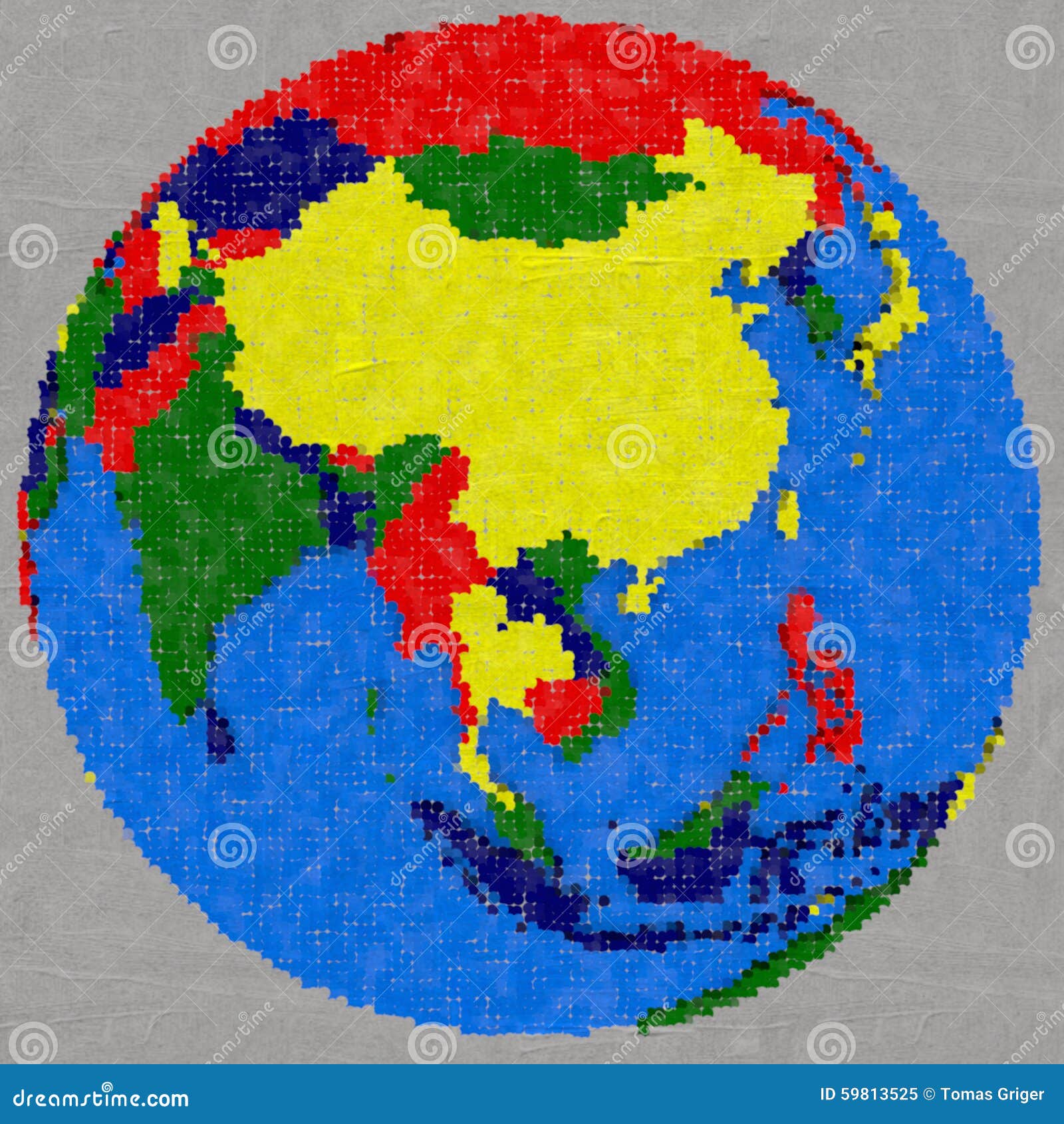 Drawing of Southeast Asia on Earth Stock Illustration - Illustration of ...