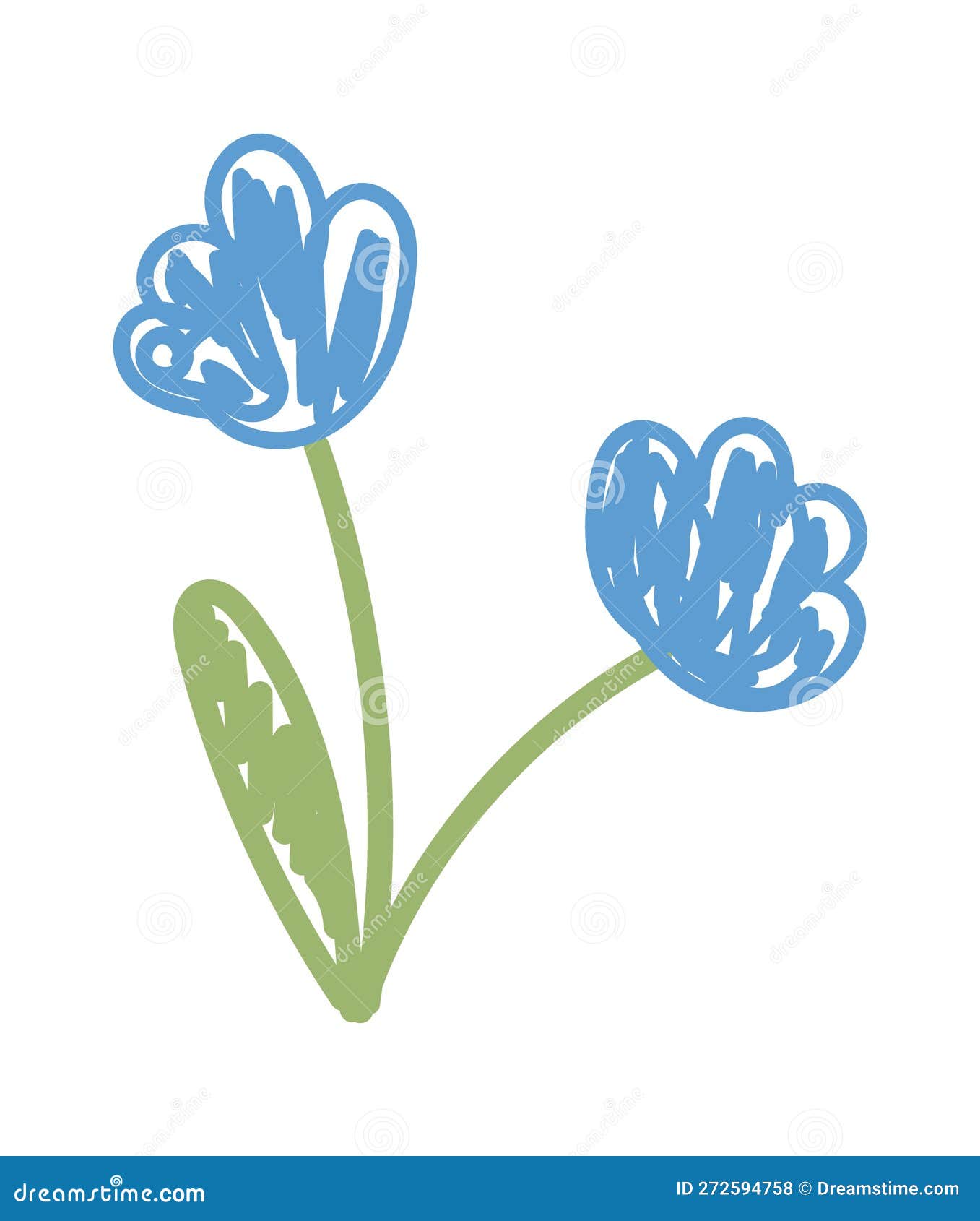 Drawing Spring Flower in Pencil Stock Vector - Illustration of doodle ...