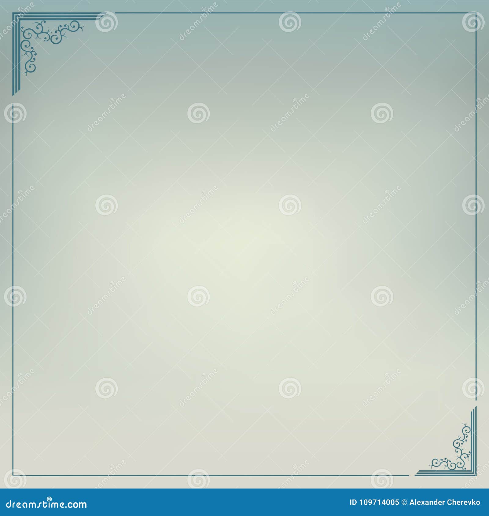 Square Frame with a Pattern Stock Vector - Illustration of border ...