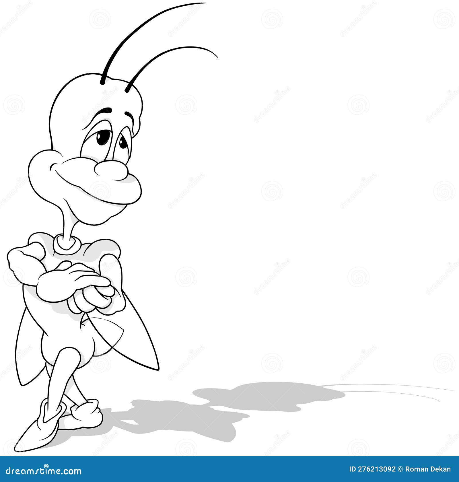 Standing Beetle Bug, Coleoptera, Around The World Vector Illustration ...