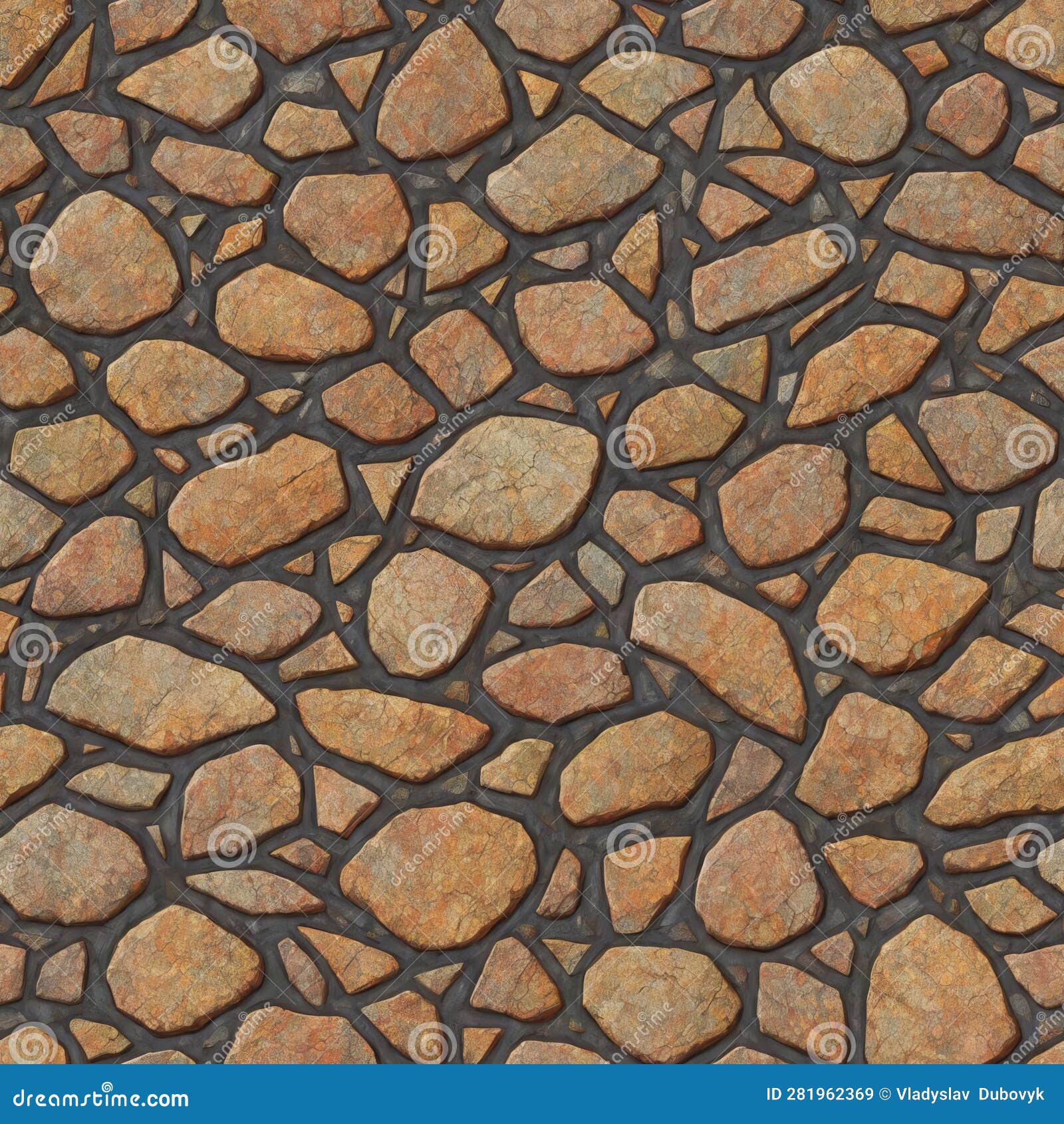Drawing of Stone Texture. Hand Painted, Seamless Stock Illustration ...