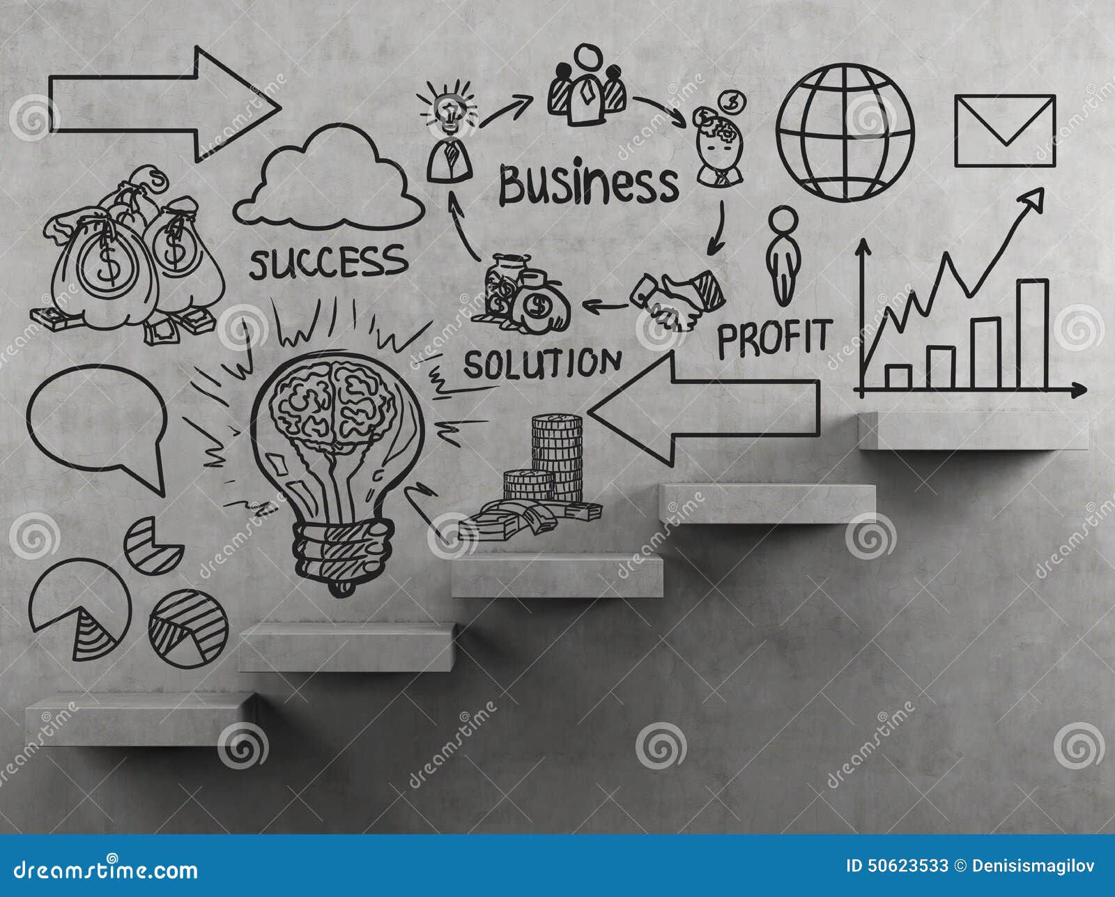 Drawing strategy stock image. Image of plan, diagram - 50623533