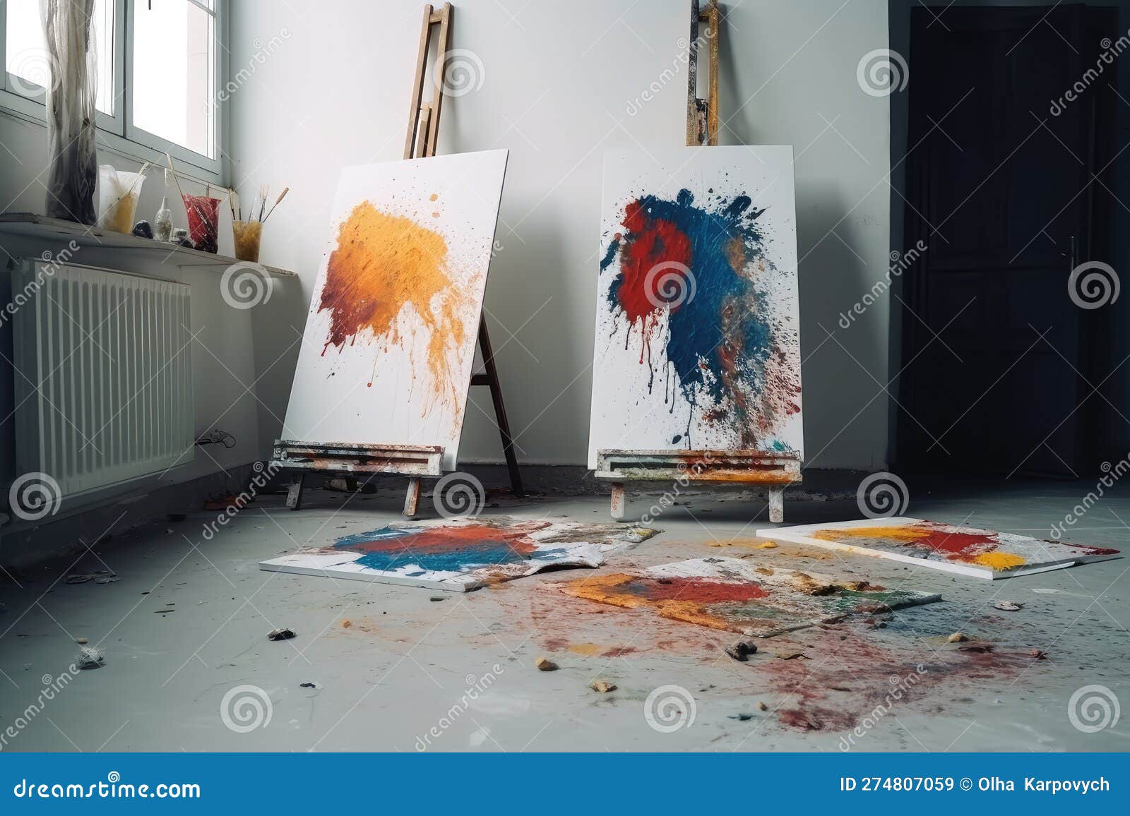 Drawing Studio, Paintings and Easels, Studio Picture Stands, Frames and ...