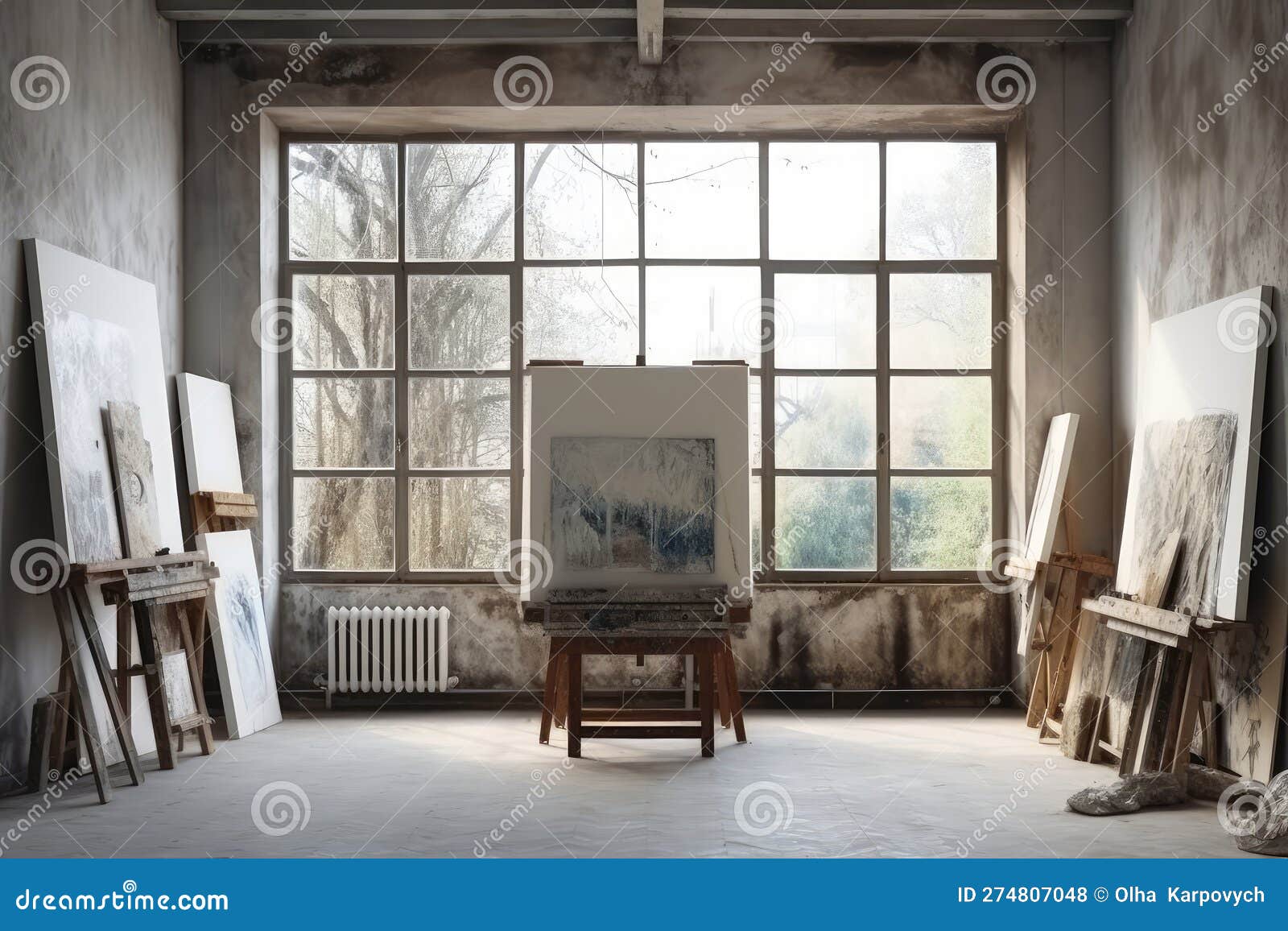 Drawing Studio, Paintings and Easels, Stands for Paintings in the ...