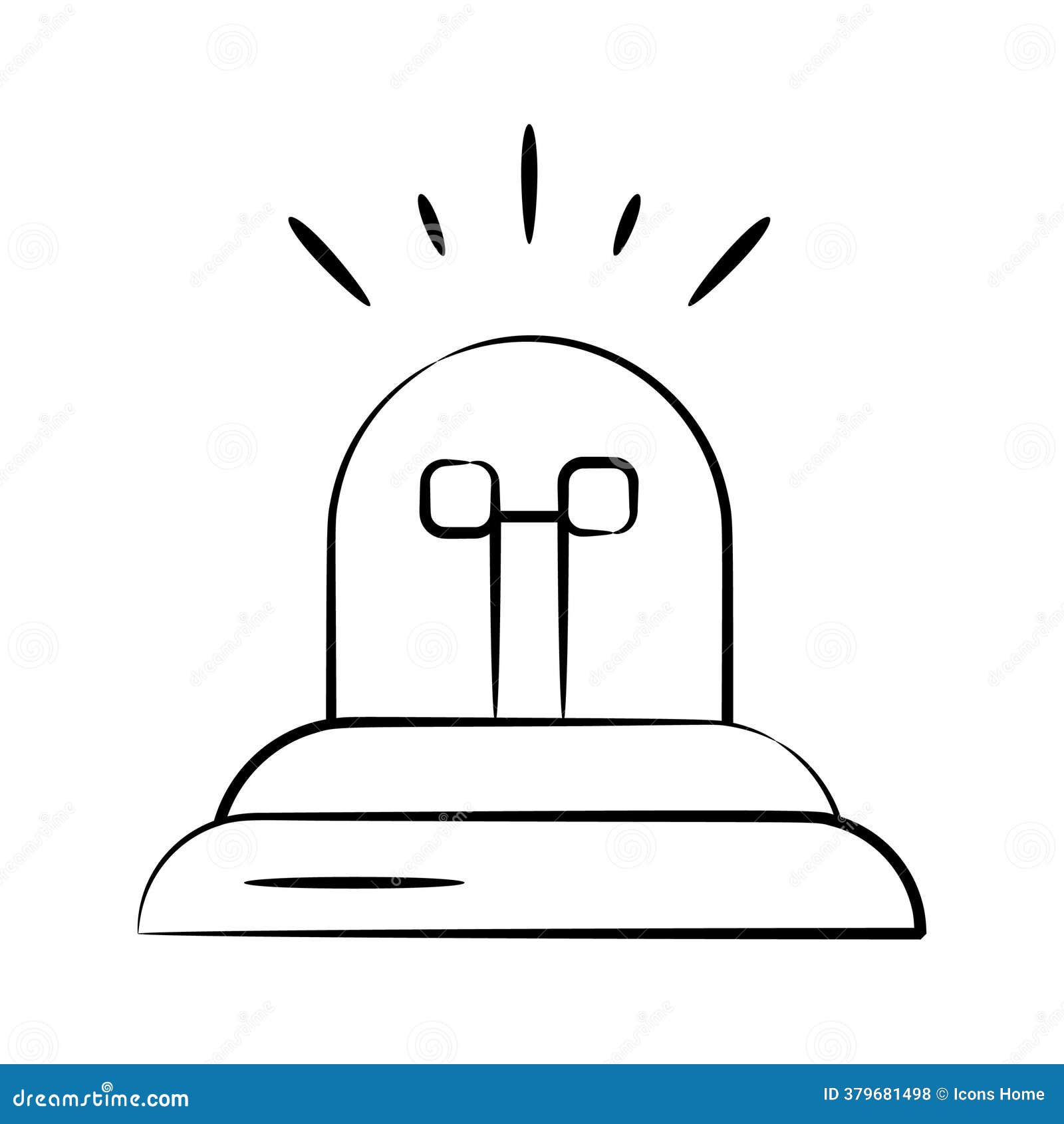 Emergency Light Stick Vector Illustration | CartoonDealer.com #92417460