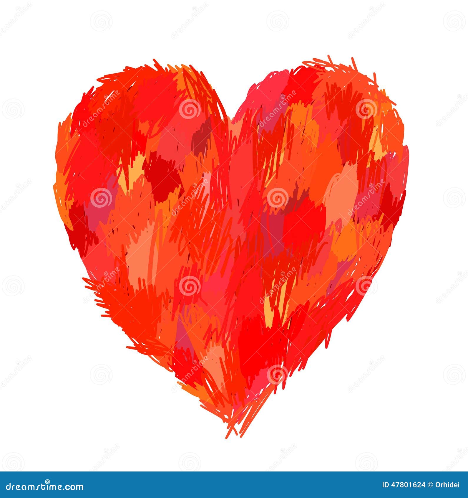 Drawing - stylized heart stock vector. Illustration of invitation ...