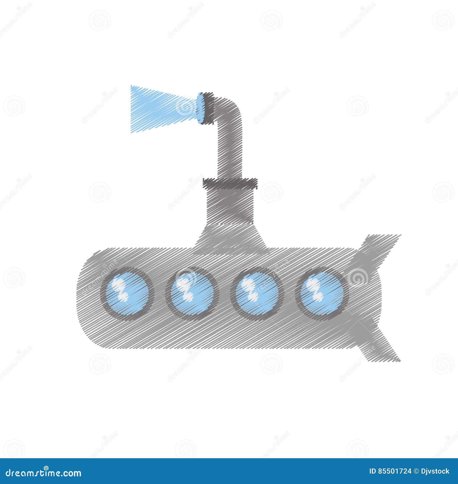 Submarine Periscope Royalty-Free Cartoon | CartoonDealer.com #6938312